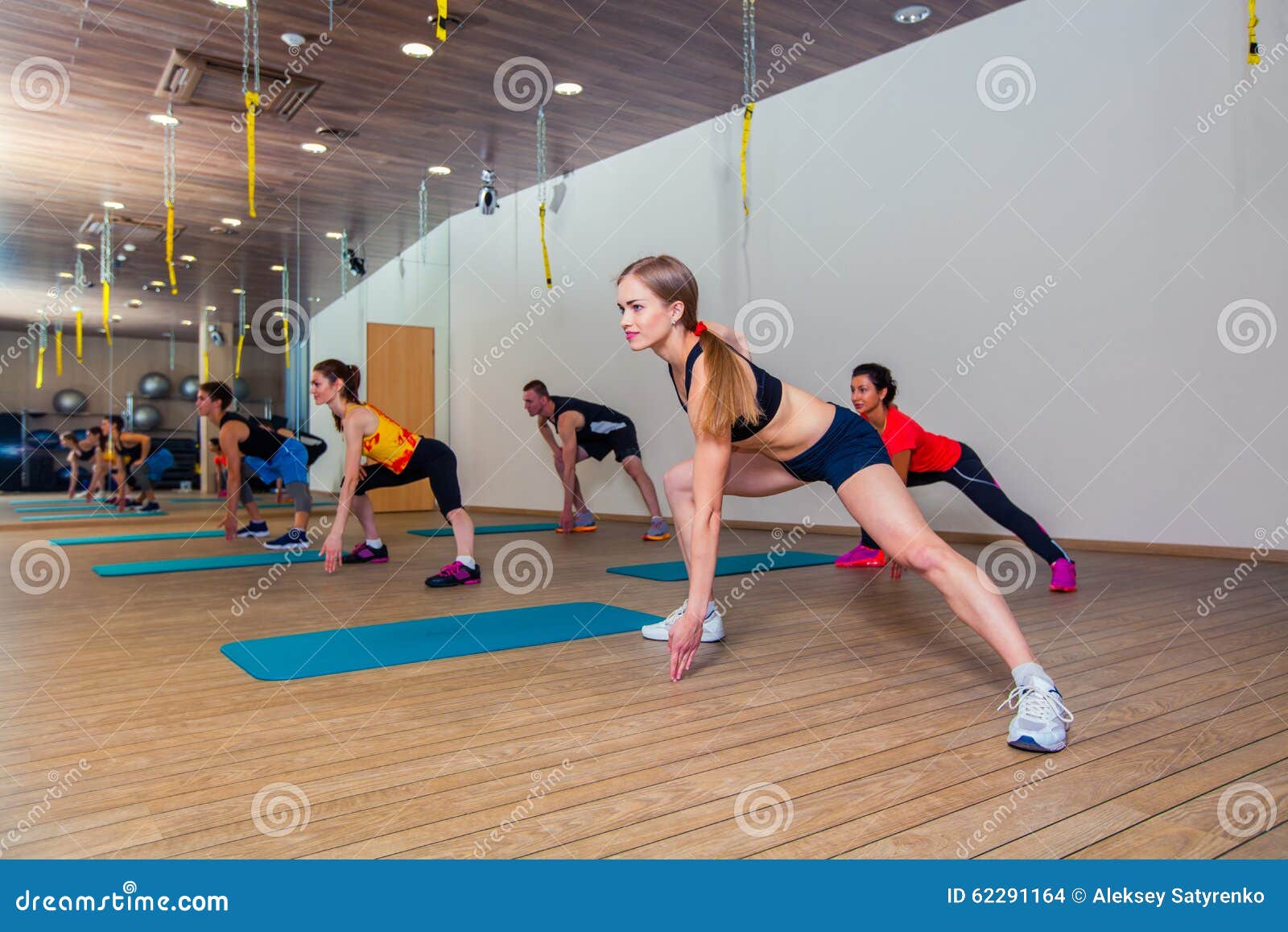 People at the Health Club with Personal Trainer Stock Photo - Image of ...