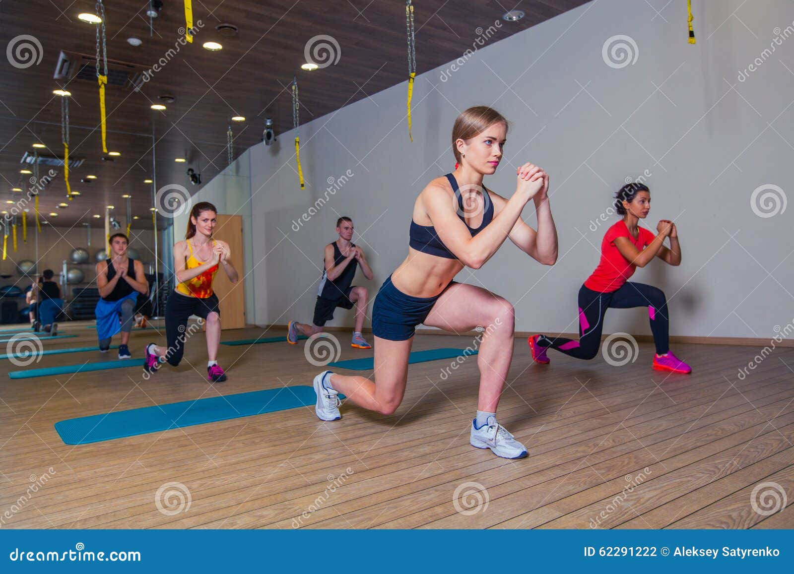 People at the Health Club with Personal Trainer Stock Photo - Image of ...