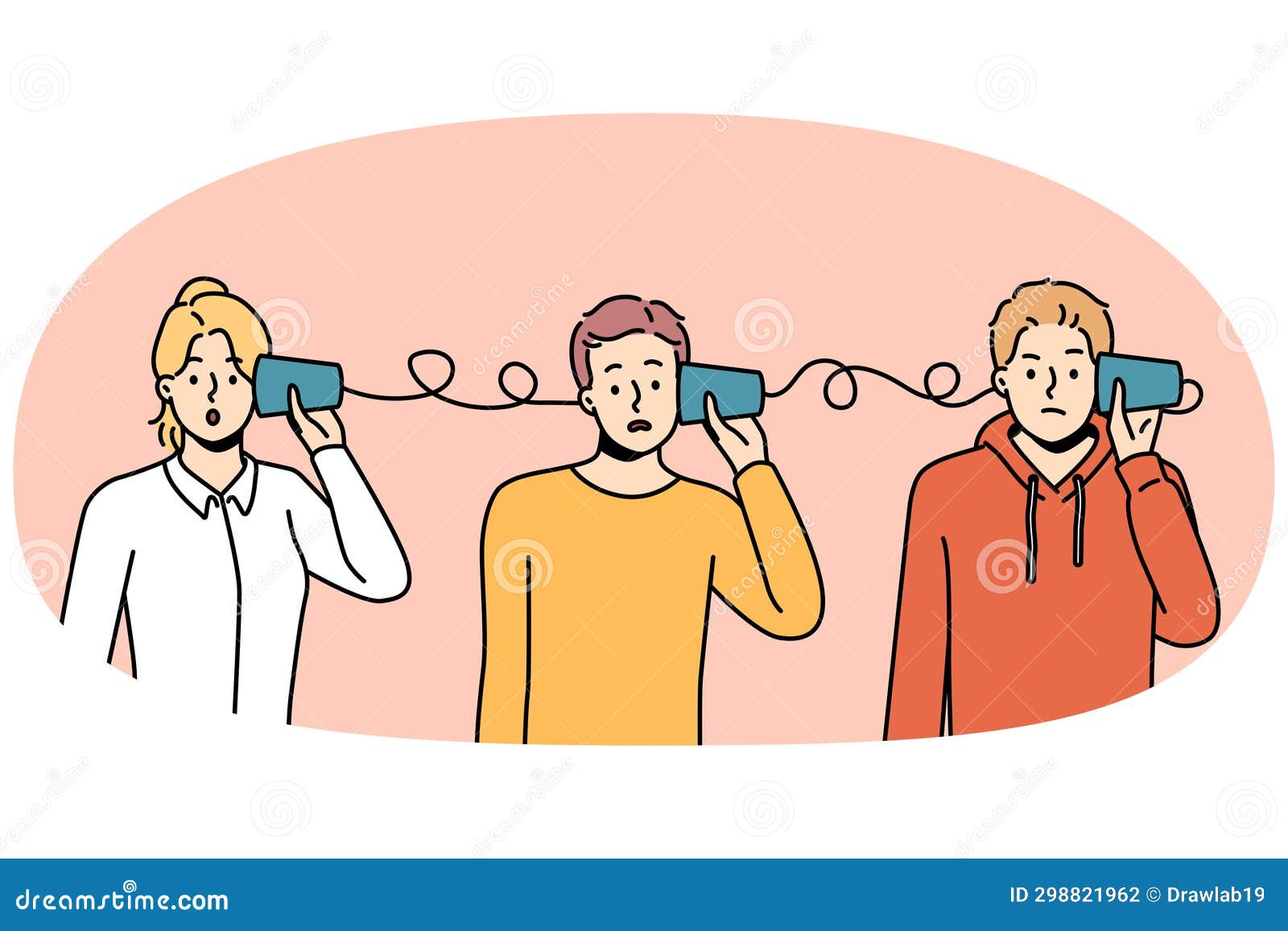 People Confused with Communication Problems Stock Vector - Illustration ...