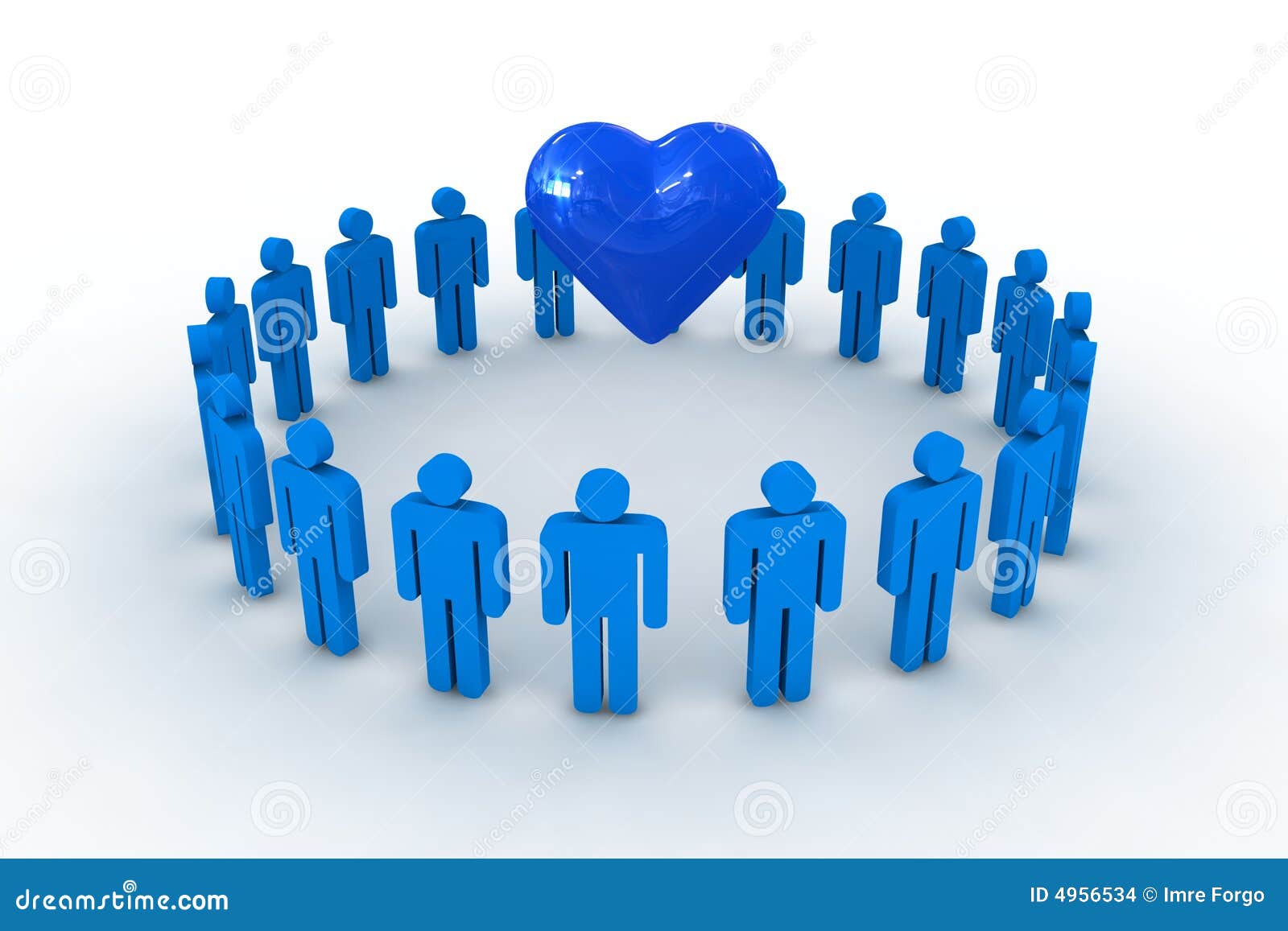People with heart stock illustration. Illustration of colony - 4956534