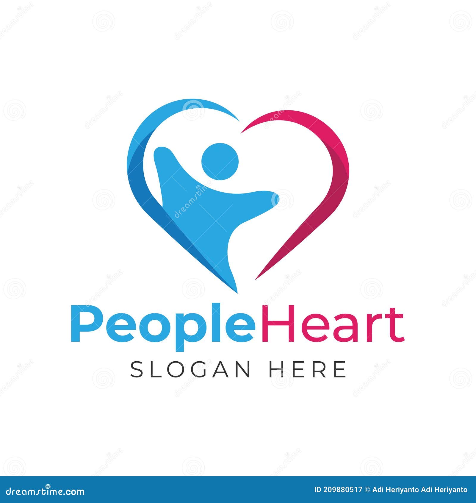 People Heart Logo Design Vector Stock Vector - Illustration of idea ...