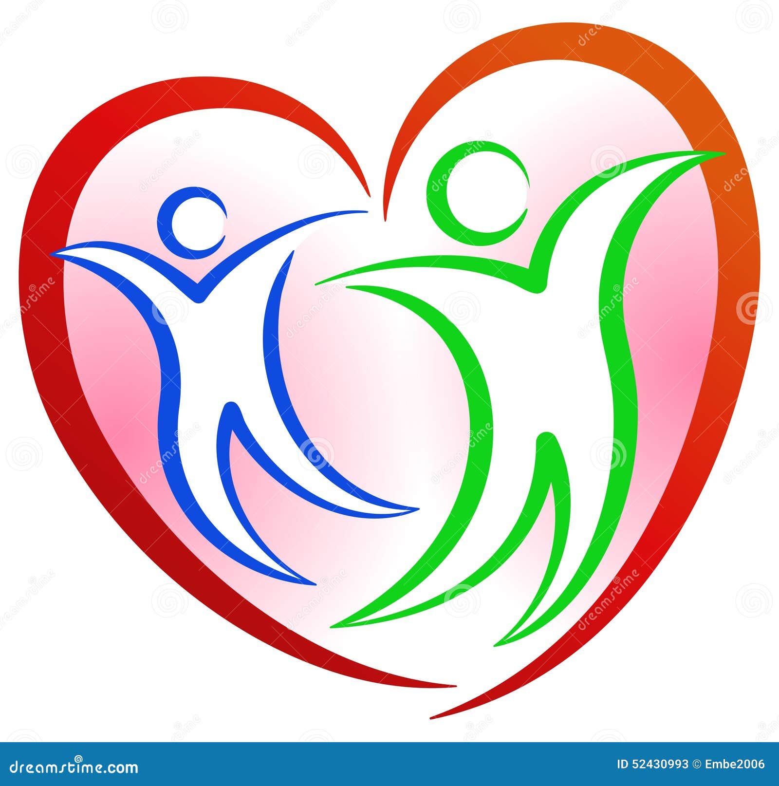 People heart shape logo stock vector. Illustration of honest - 52430993