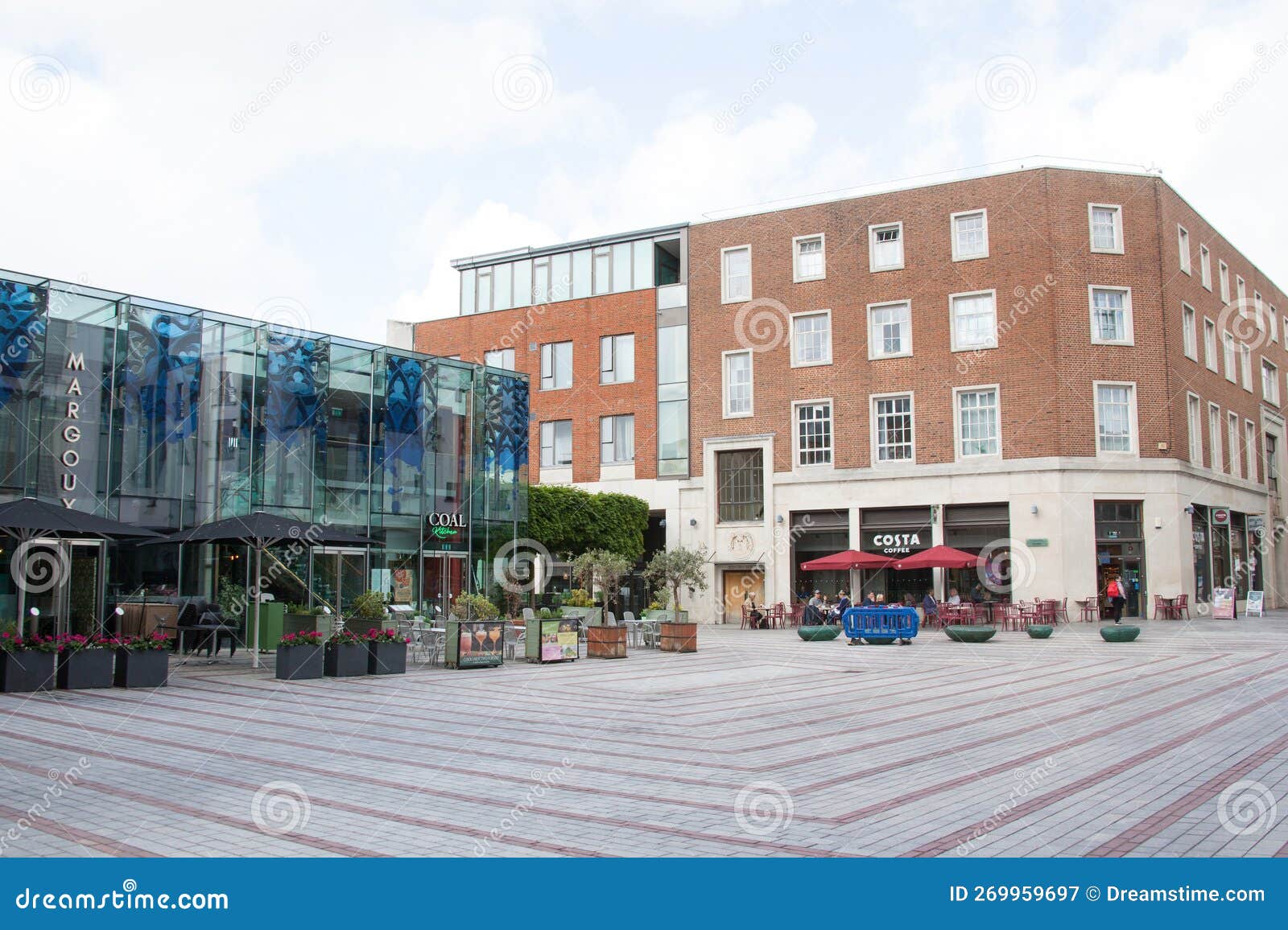 People on the High Street in Exeter, Devon in the UK Editorial ...