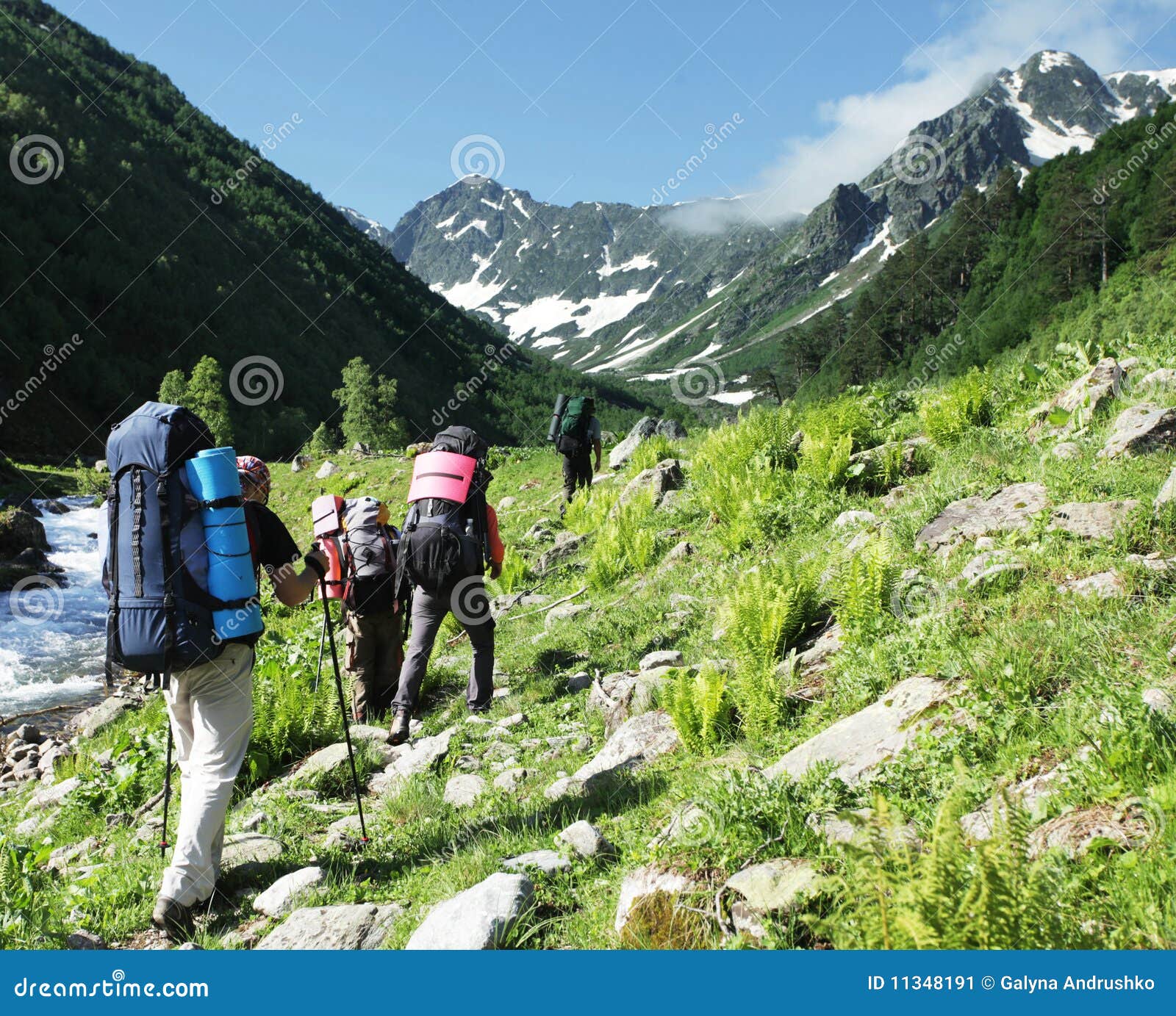 People in hike stock image. Image of sports, group, hiking - 11348191