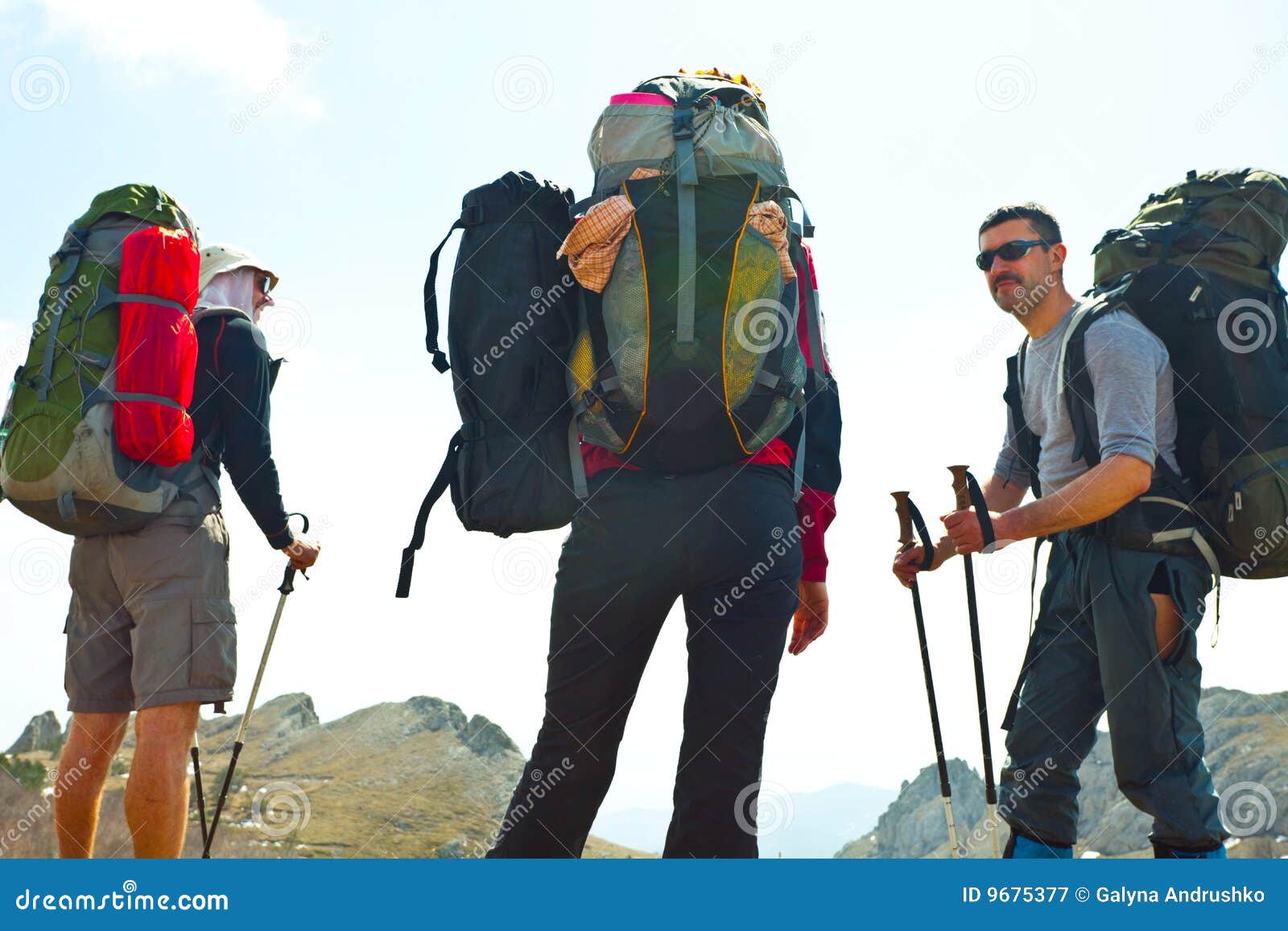 People in the hike stock image. Image of trekking, nature - 9675377