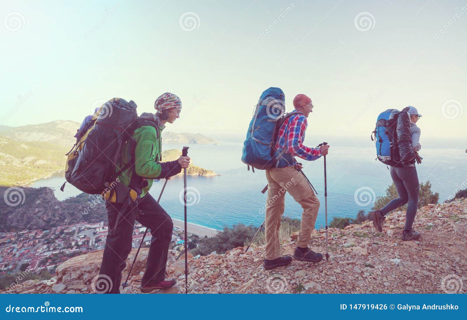 People in hike stock photo. Image of active, nature - 147919426