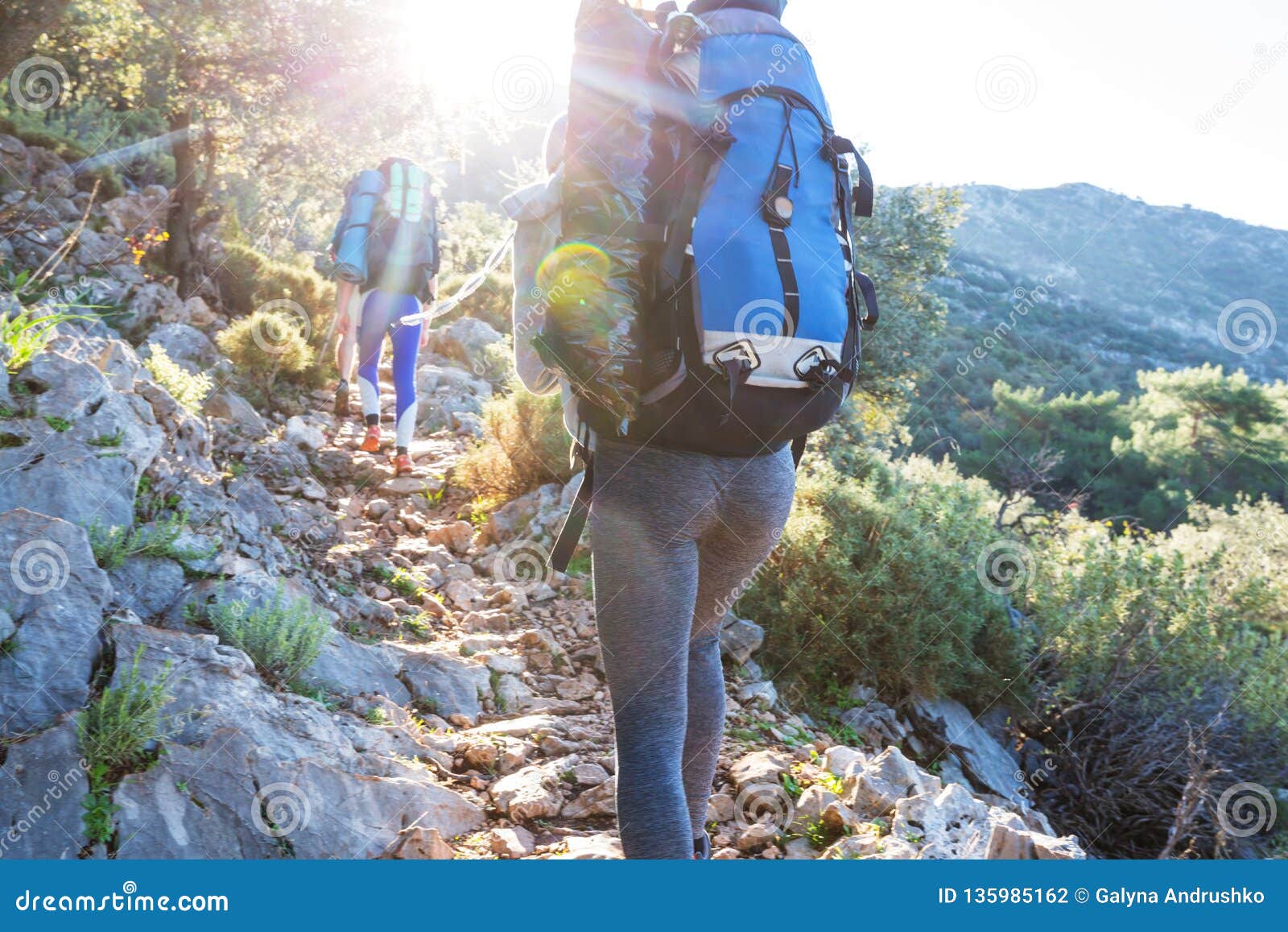 People in hike stock photo. Image of discovery, crowd - 135985162