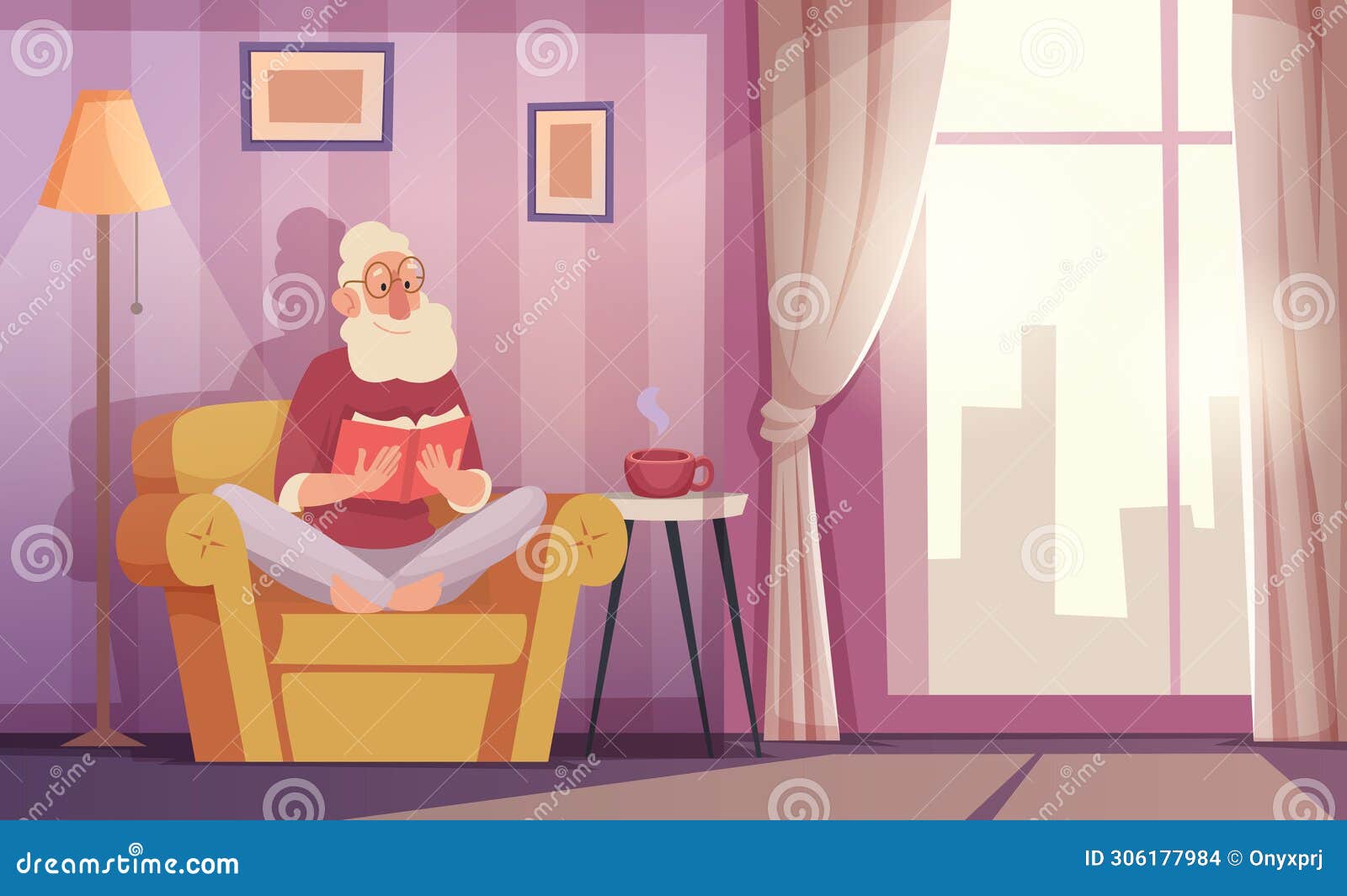 People Hobbies. Cartoon Background with Active Interesting Activities ...