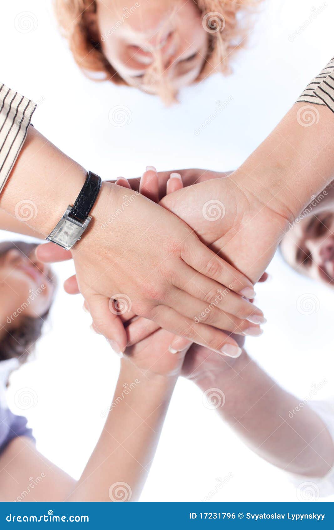 People hold hands together stock photo. Image of handshake - 17231796