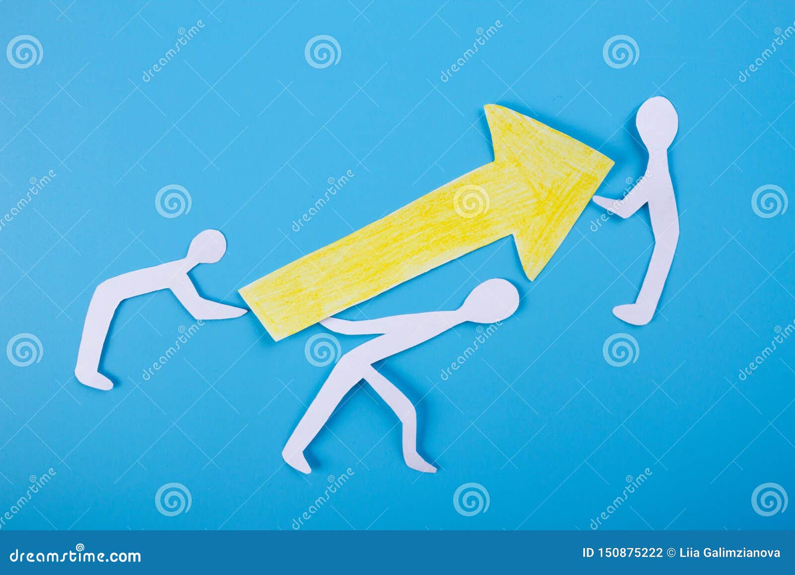 People holding arrow stock photo. Image of graph, arrow - 150875222