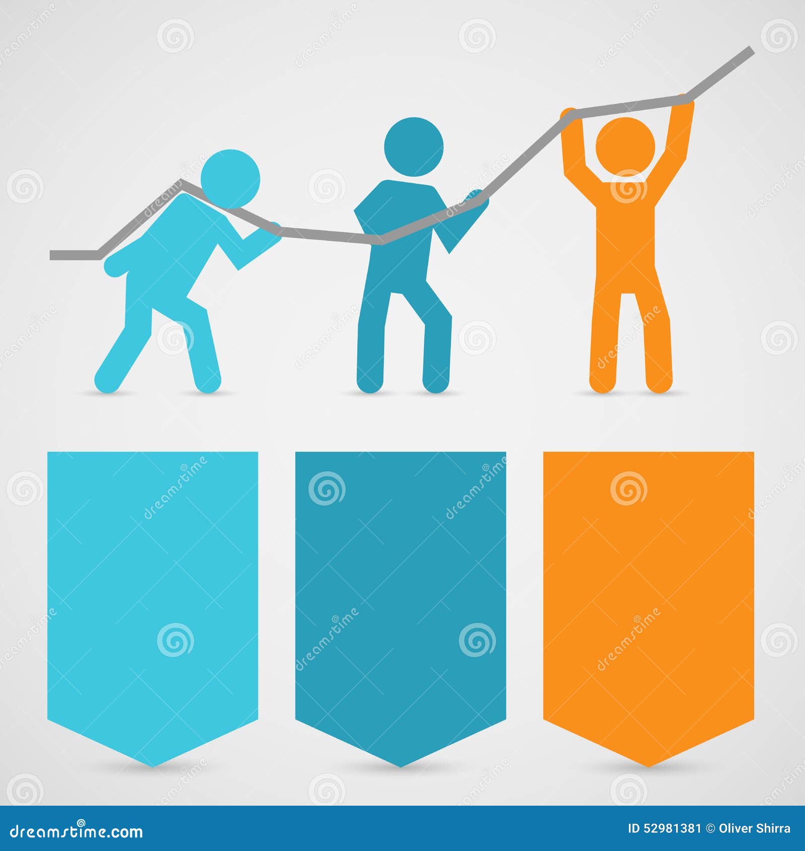 People Holding Chart Cartoon Vector | CartoonDealer.com #52981381