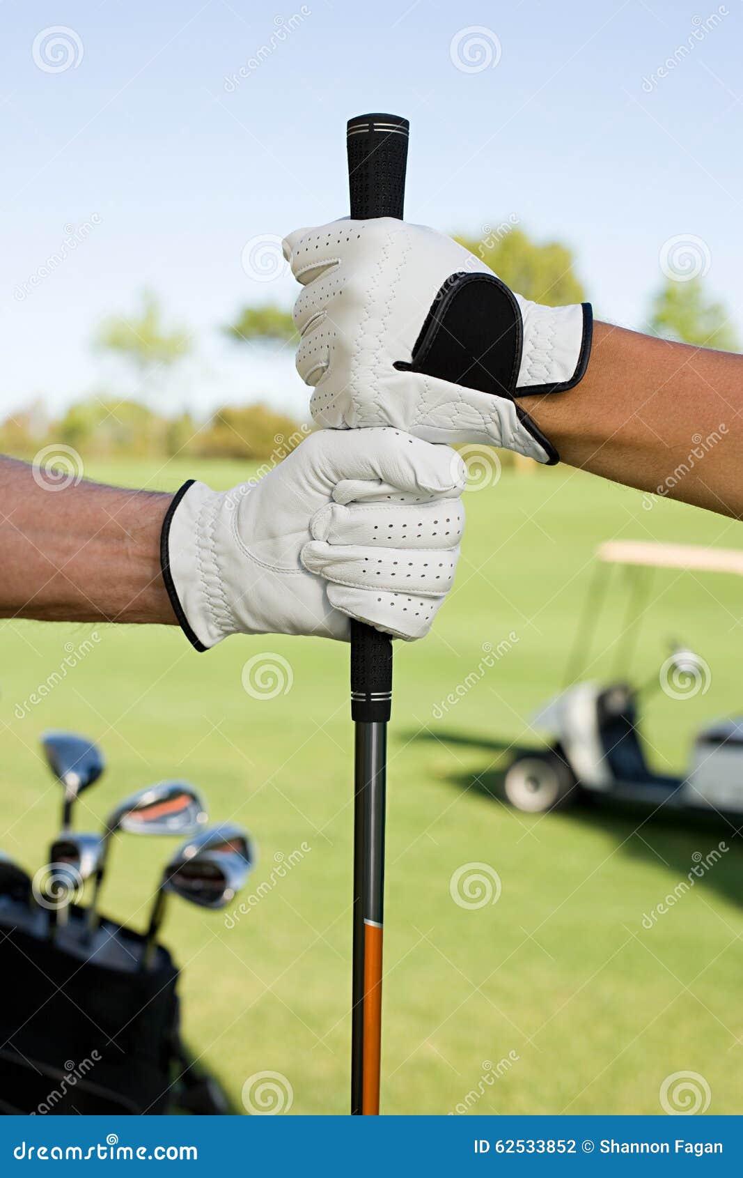 People holding golf club stock photo. Image of decision - 62533852