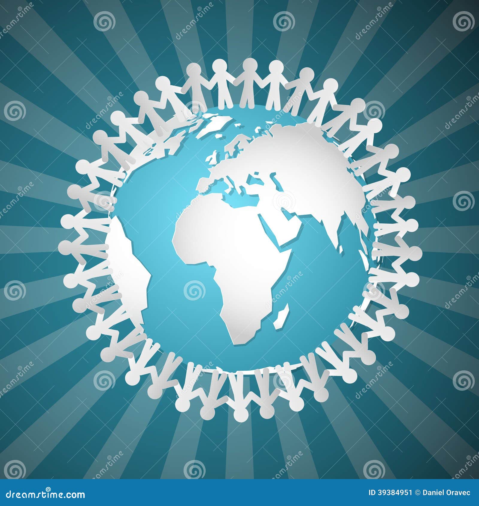 People Holding Hands Around Globe Stock Vector - Illustration of group ...