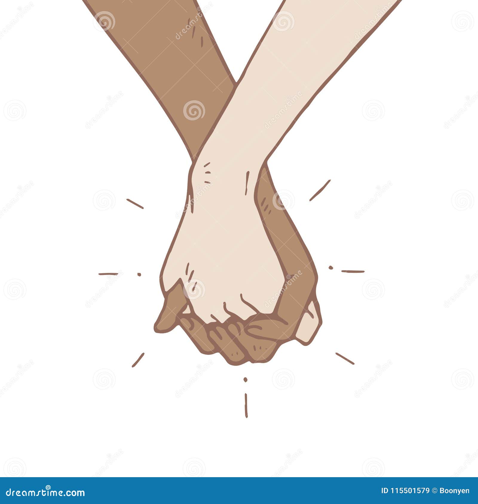 People Holding Hands Concept, Vector Illustration Stock Vector ...