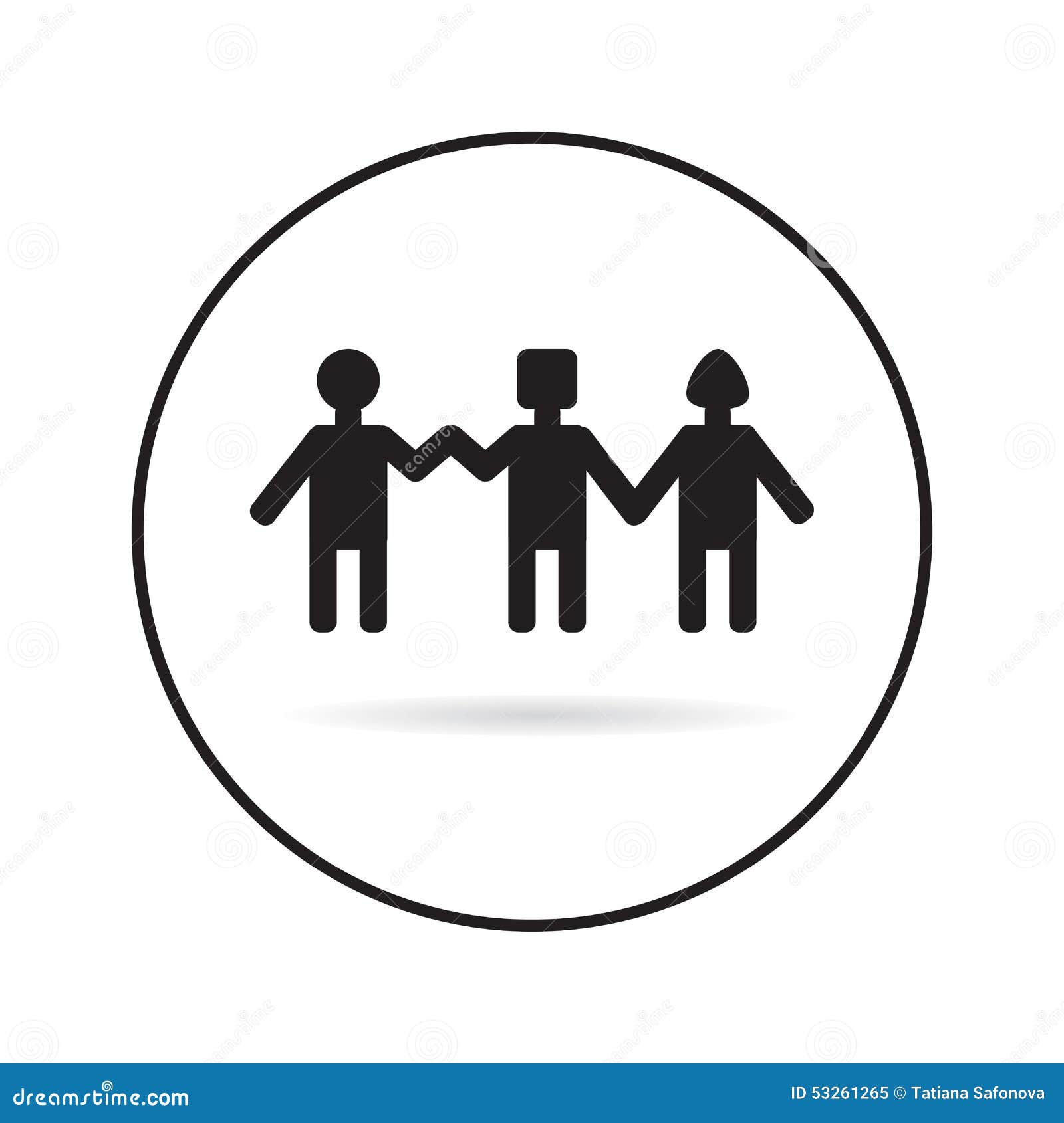 People Holding Hands.group of People Stock Vector - Illustration of ...