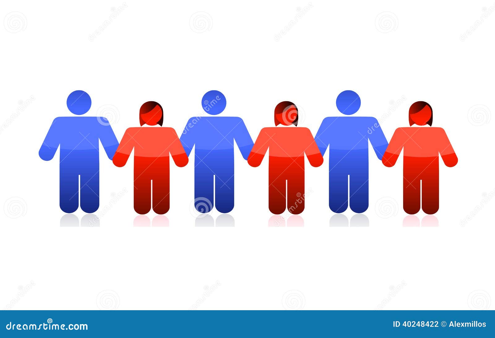People Holding Hands Illustration Design Stock Illustration ...