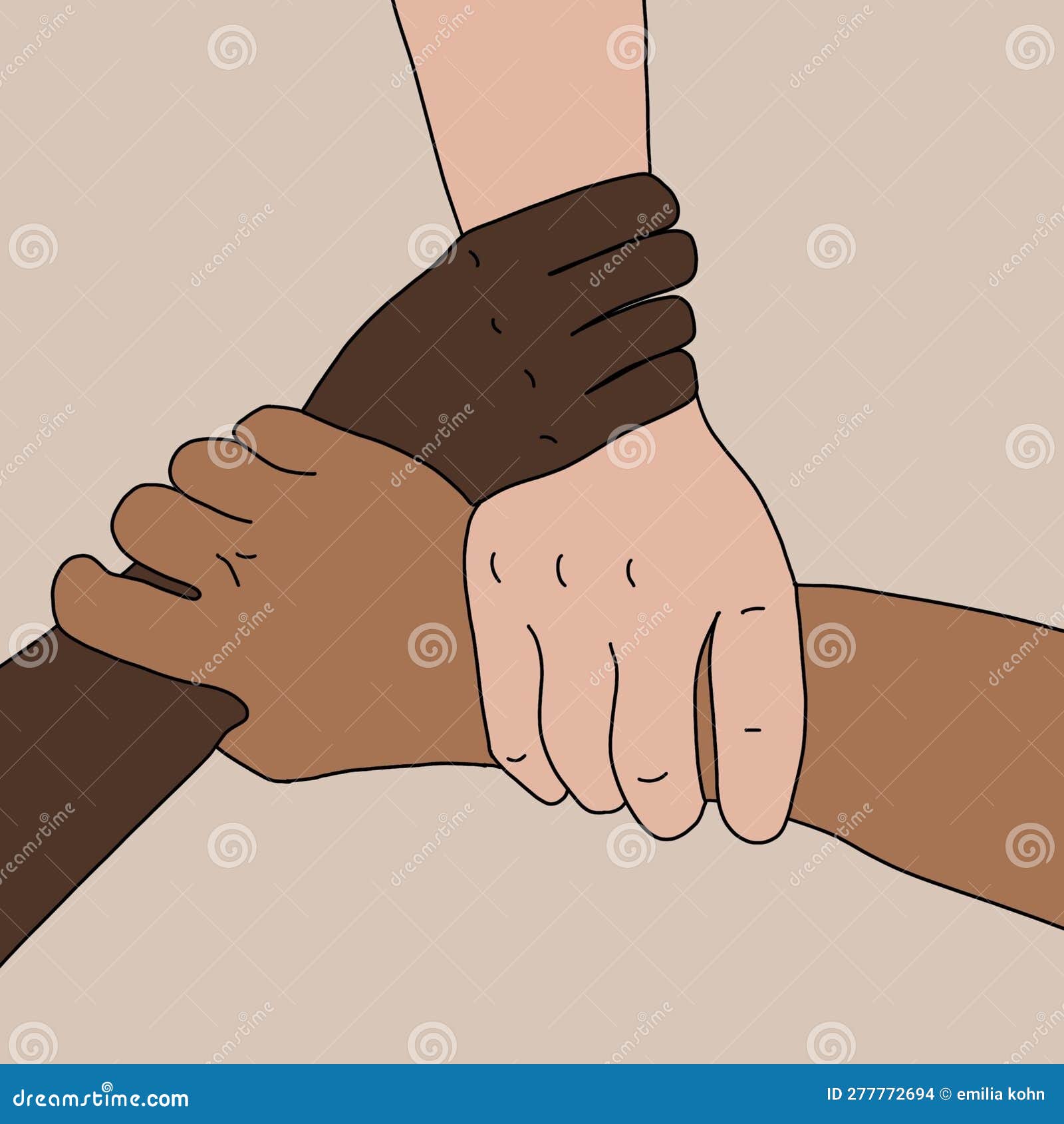 Diversity stock illustration. Illustration of partnership - 277772694