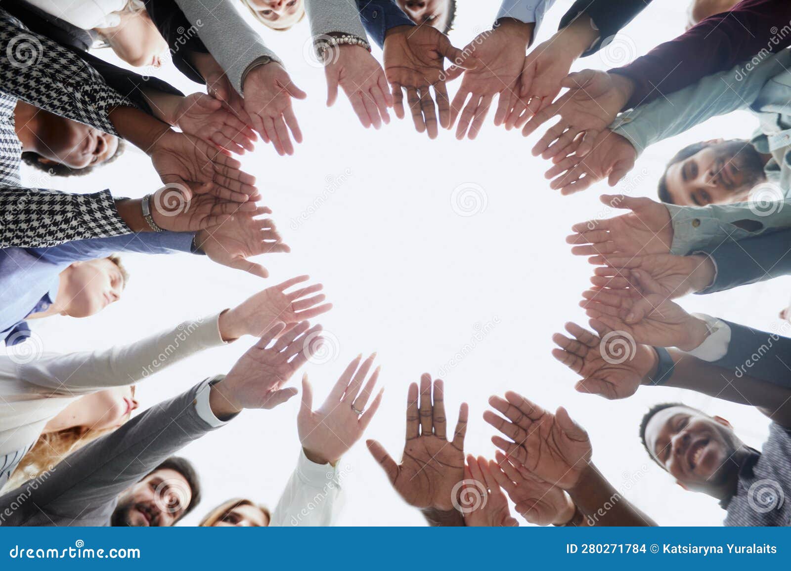 People of Different Ethnicities Uniting To Cooperate Together Stock ...