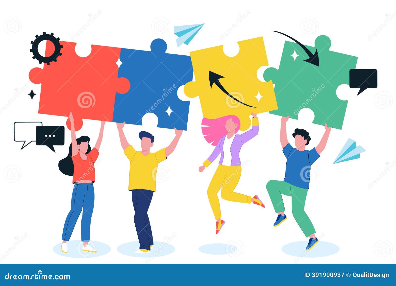 Problem And Solution Vector Illustration | CartoonDealer.com #55059082