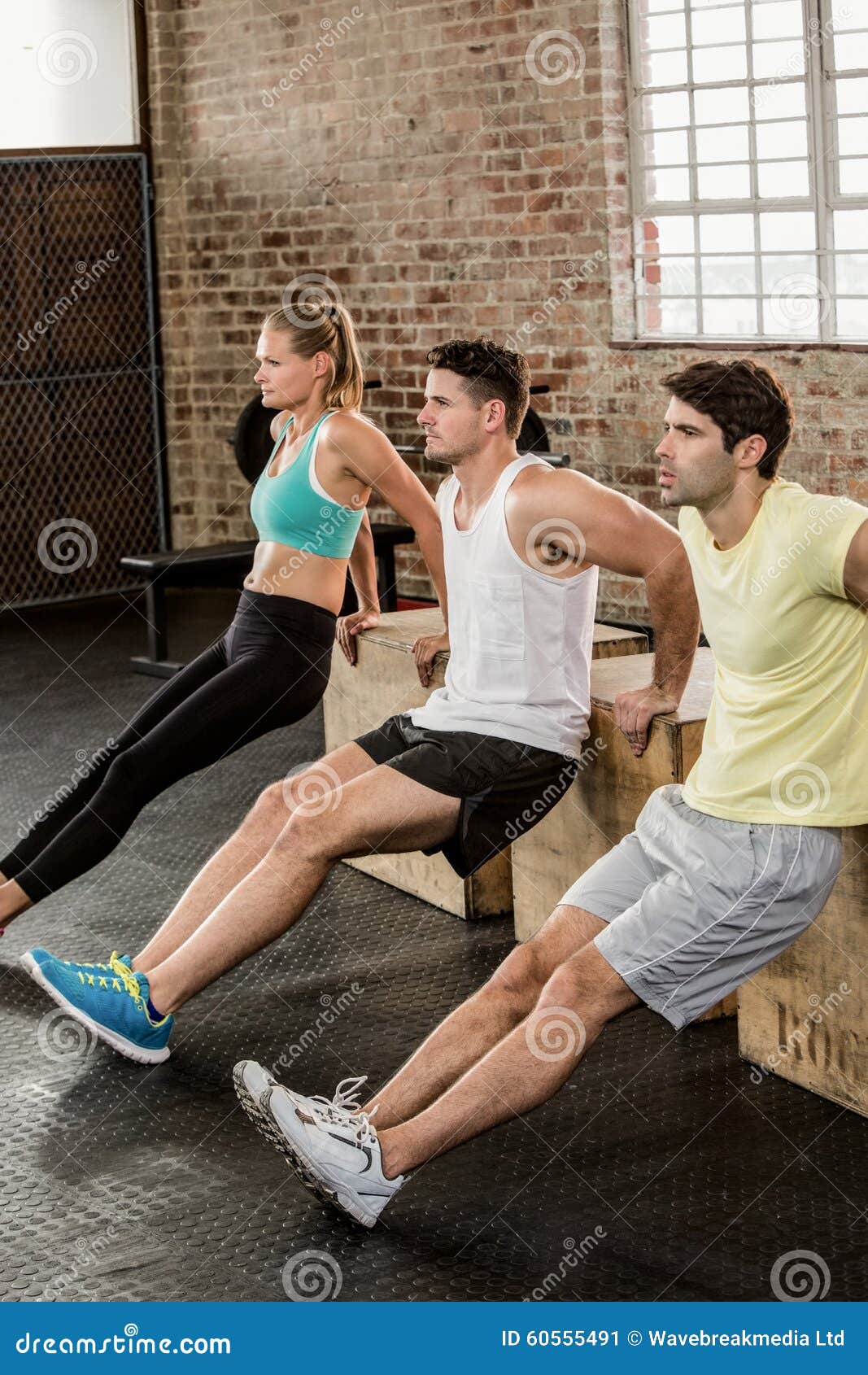 People Holding Ply Box and Exercising Stock Image - Image of looking ...