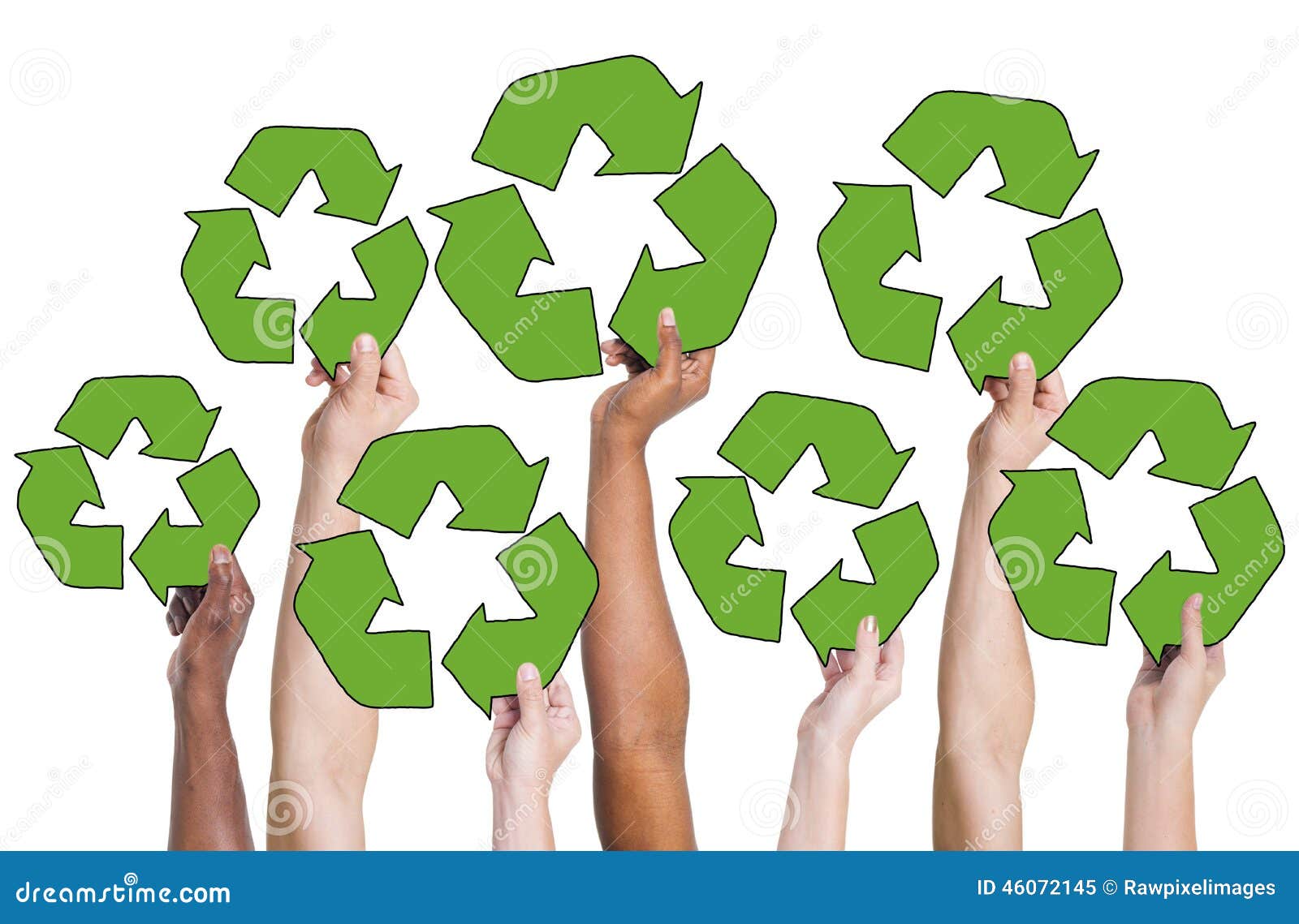 People Holding Recycling Symbol and Concepts Stock Image - Image of ...