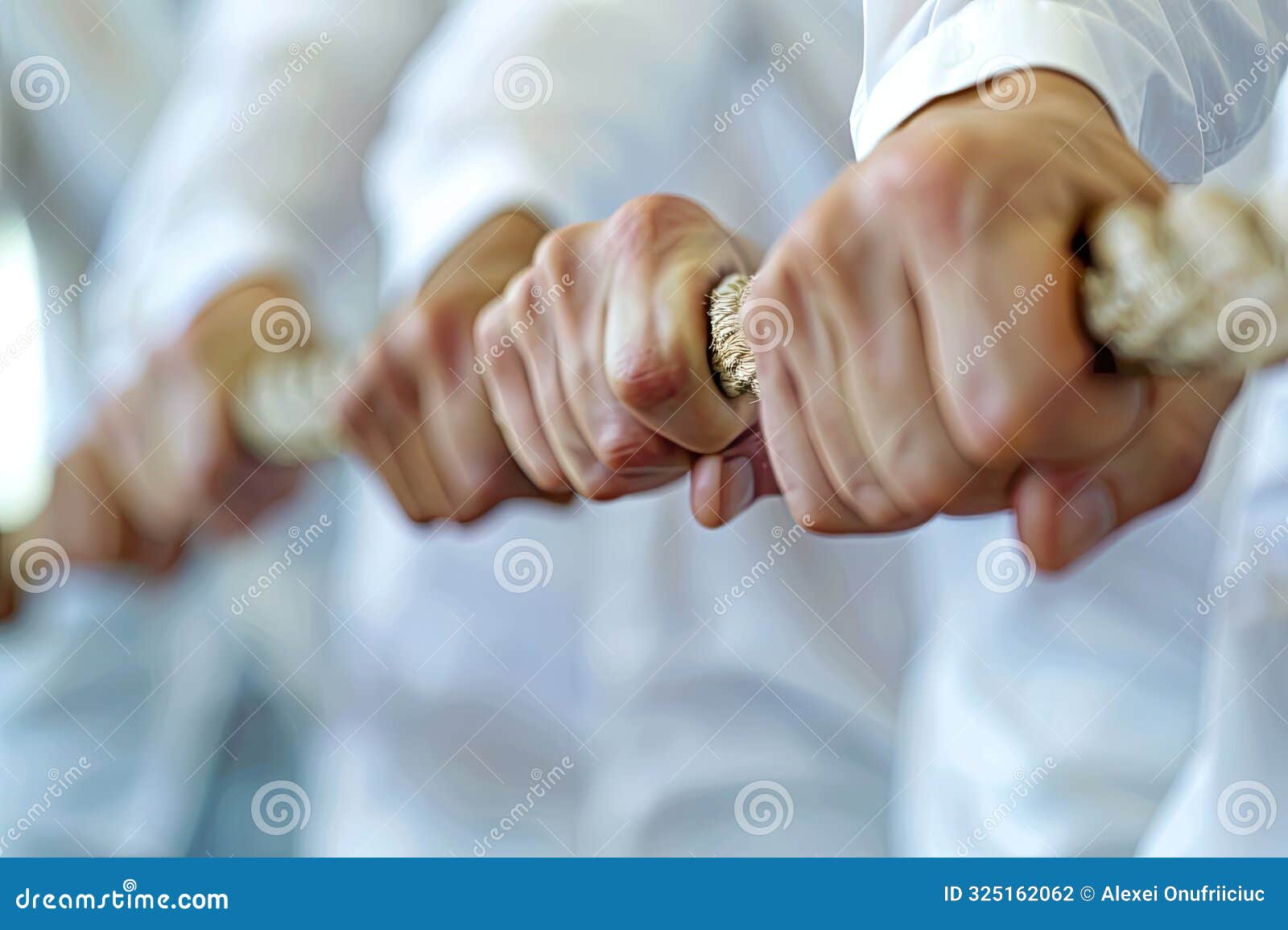 People Holding a Rope Together for a Common Purpose Stock Photo - Image ...