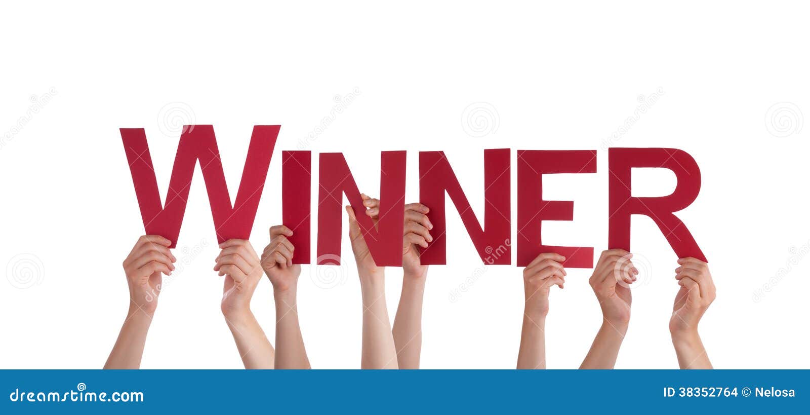 People Holding Winner stock photo. Image of caucasian - 38352764