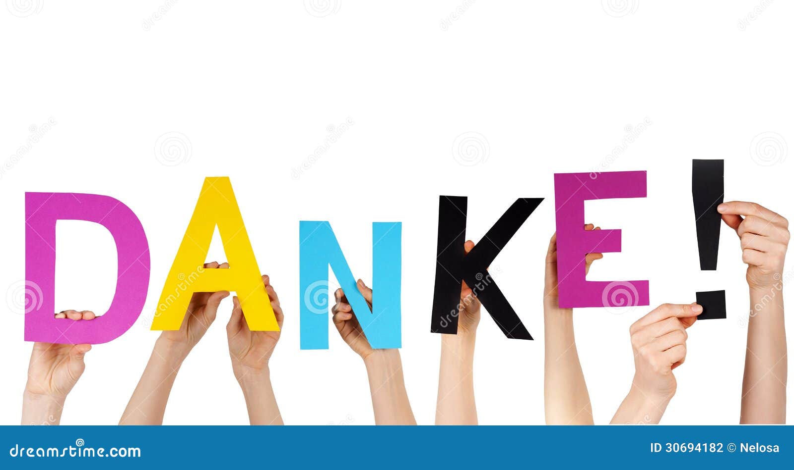 People holding word DANKE! stock photo. Image of gift - 30694182
