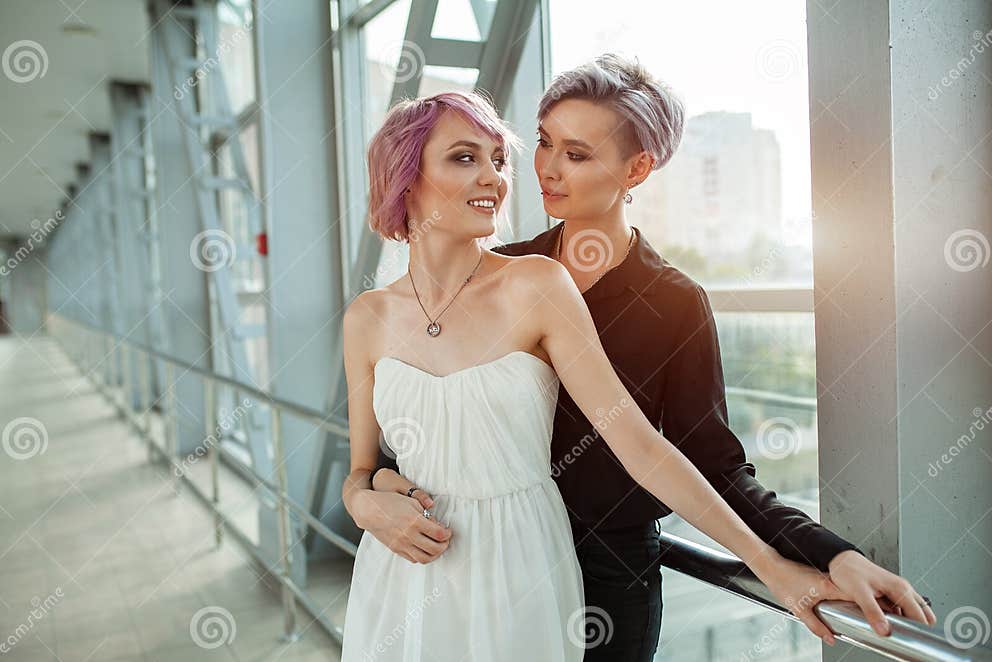 People Homosexuality Same Sex Marriage Travel And Gay Love Concept