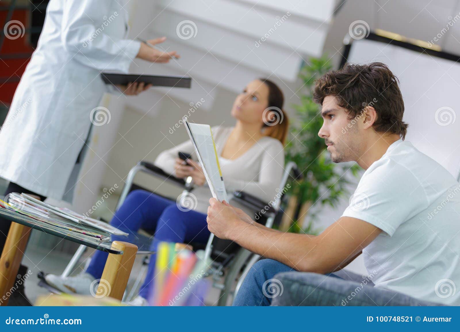People at Hospital Waiting for Doctor Stock Image - Image of ...