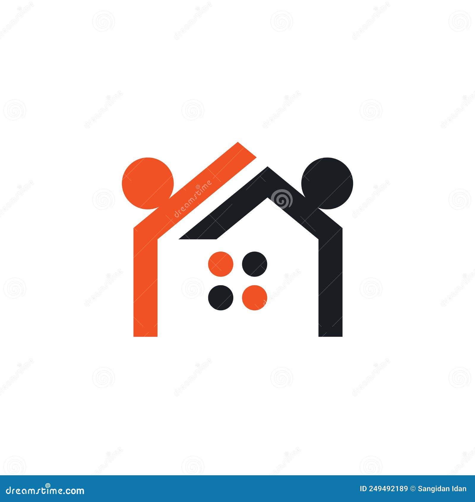 People House Icon Vector Concept Design Template Stock Vector ...
