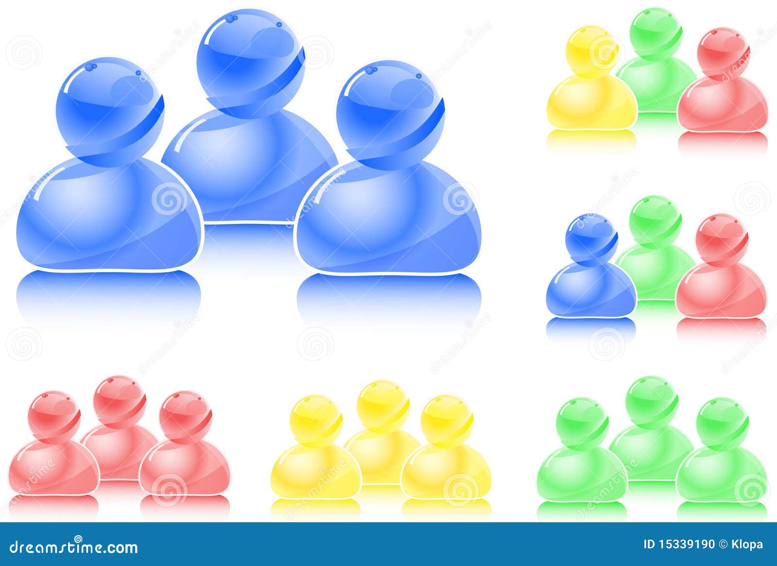People icon stock vector. Illustration of color, female - 15339190