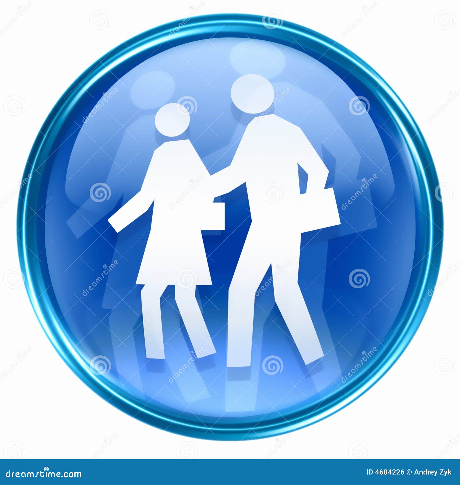 People icon blue stock illustration. Illustration of sign - 4604226