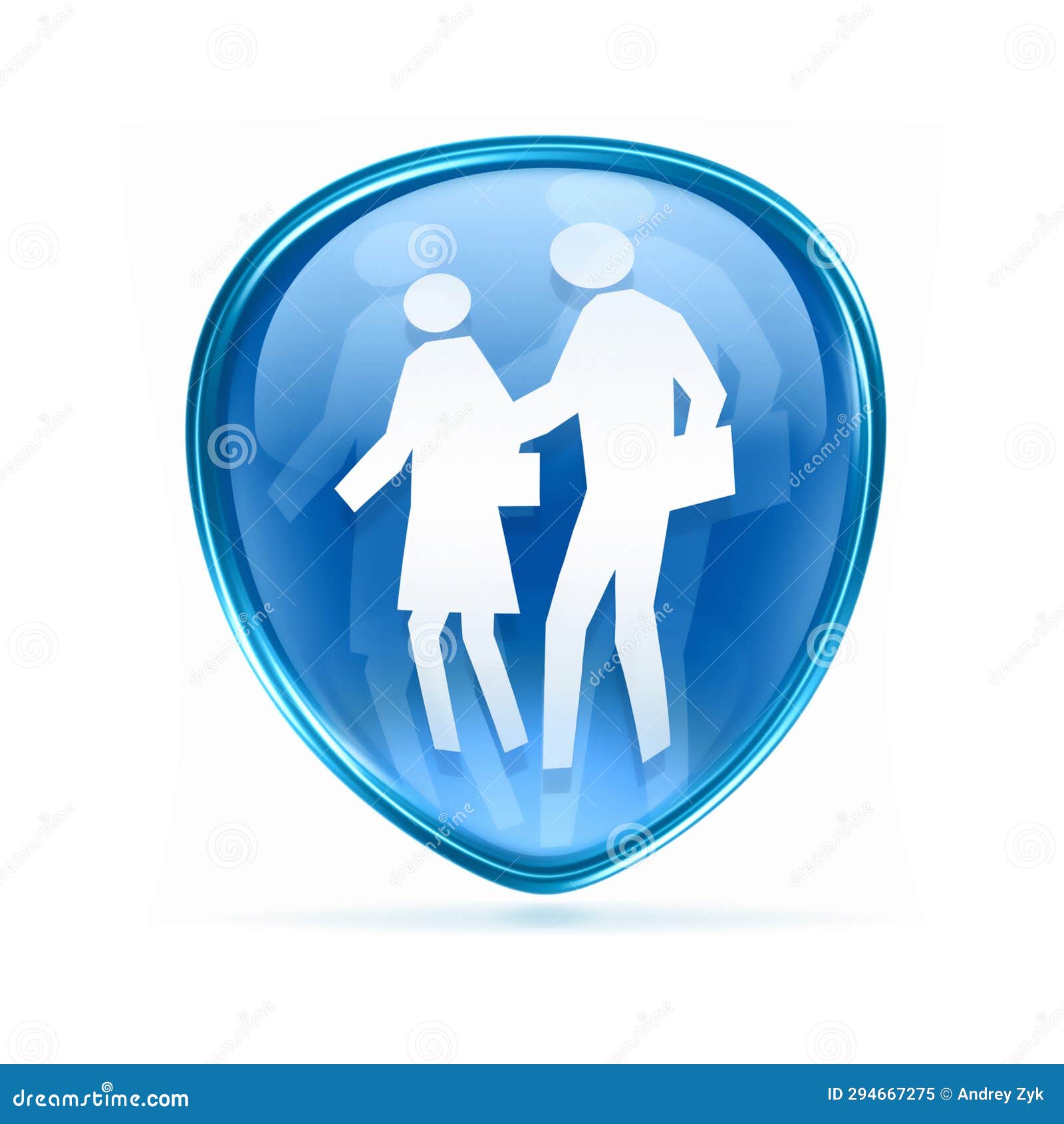 People icon blue. stock illustration. Illustration of legs - 294667275