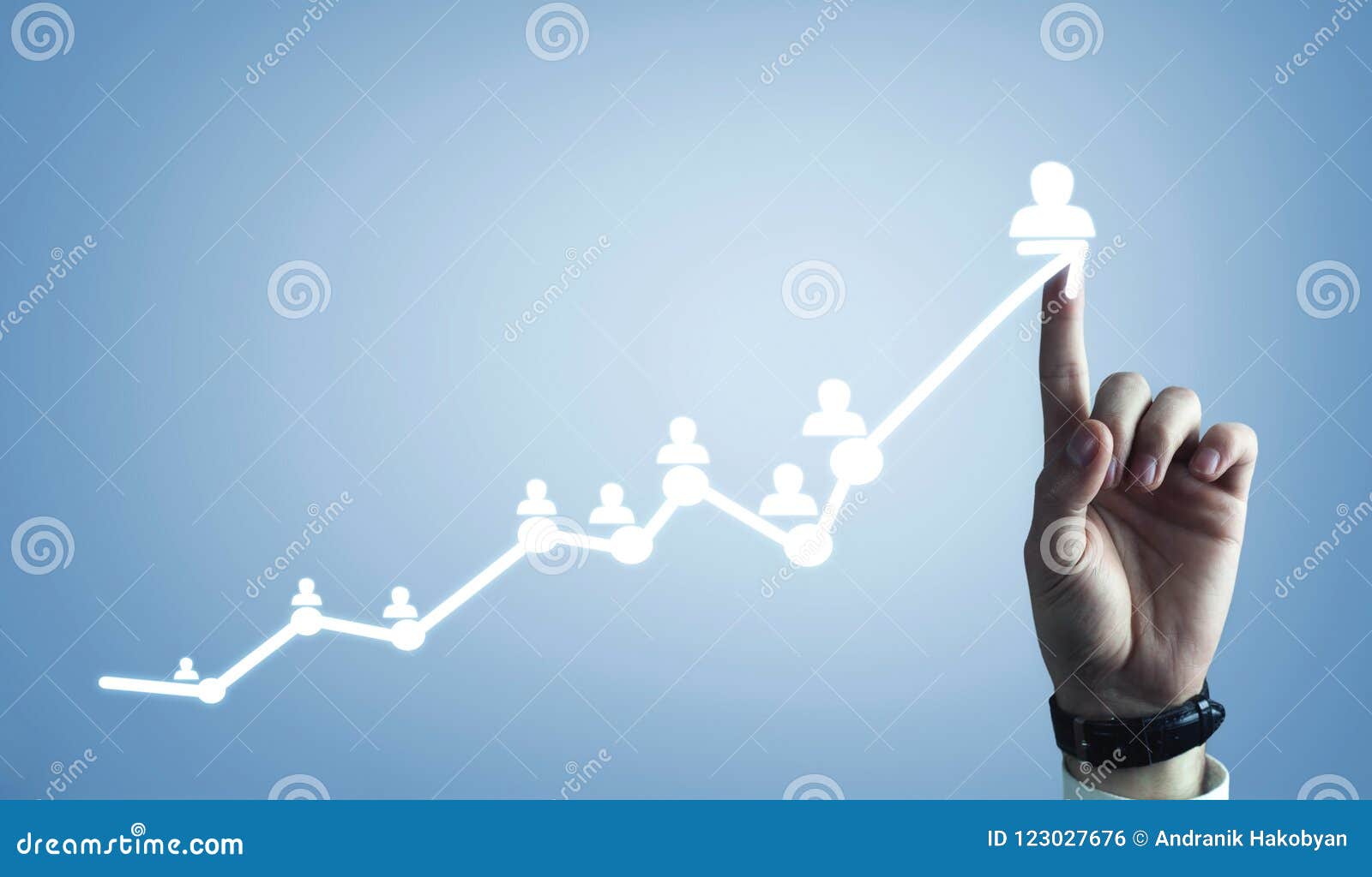 People Icon with Business Growth Graph. Personal Development and Stock ... People Icon with Business Growth Graph. Personal Development and Stock ...