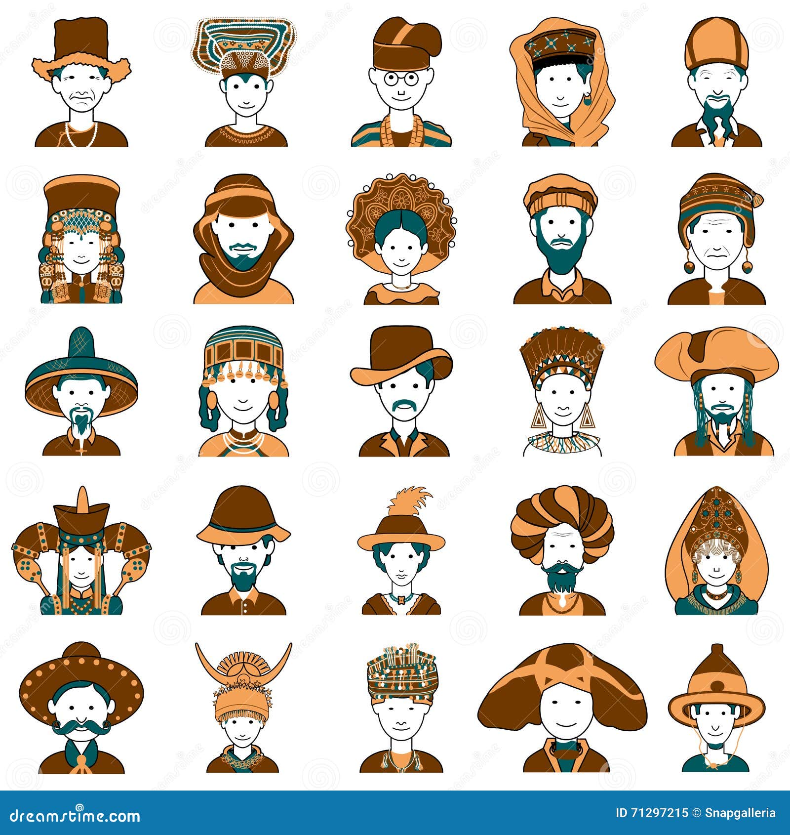 People Icon of Different Social Groups Stock Vector - Illustration of ...