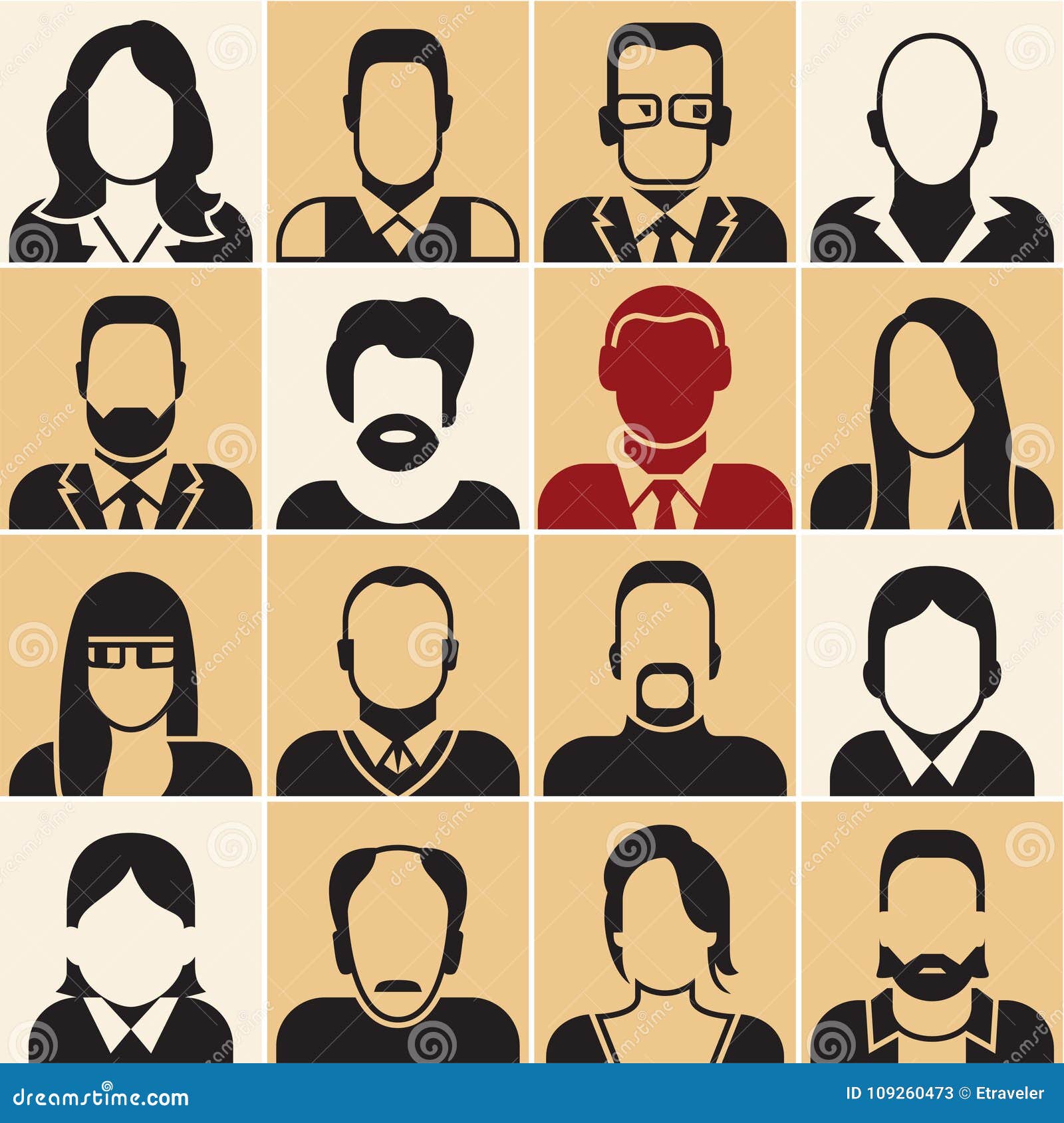 People icon stock vector. Illustration of communication - 109260473