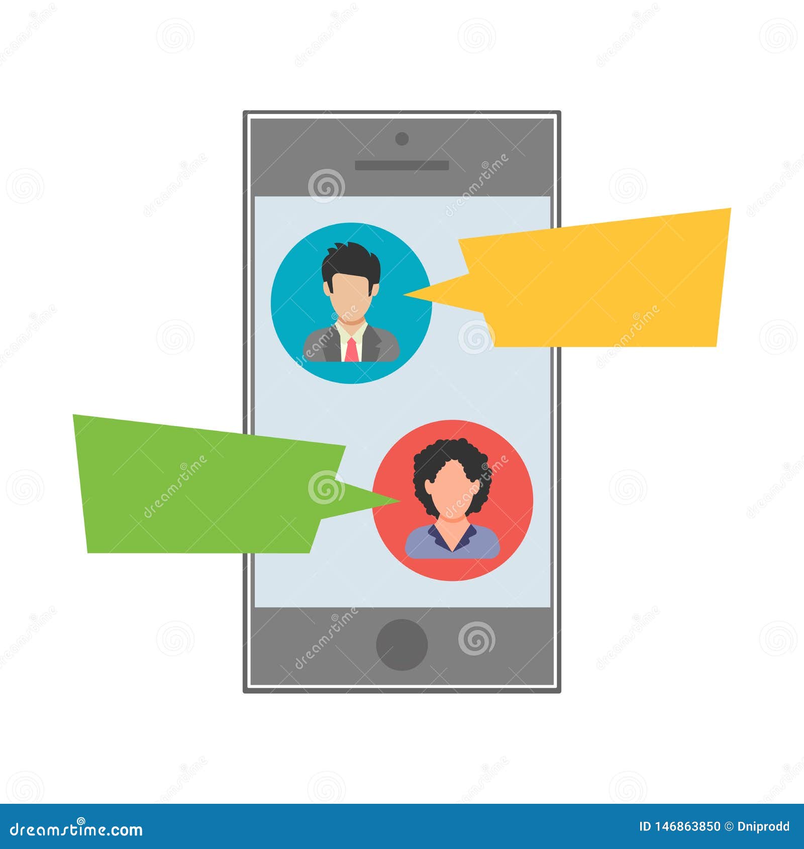 People icon in flat style stock vector. Illustration of display - 146863850