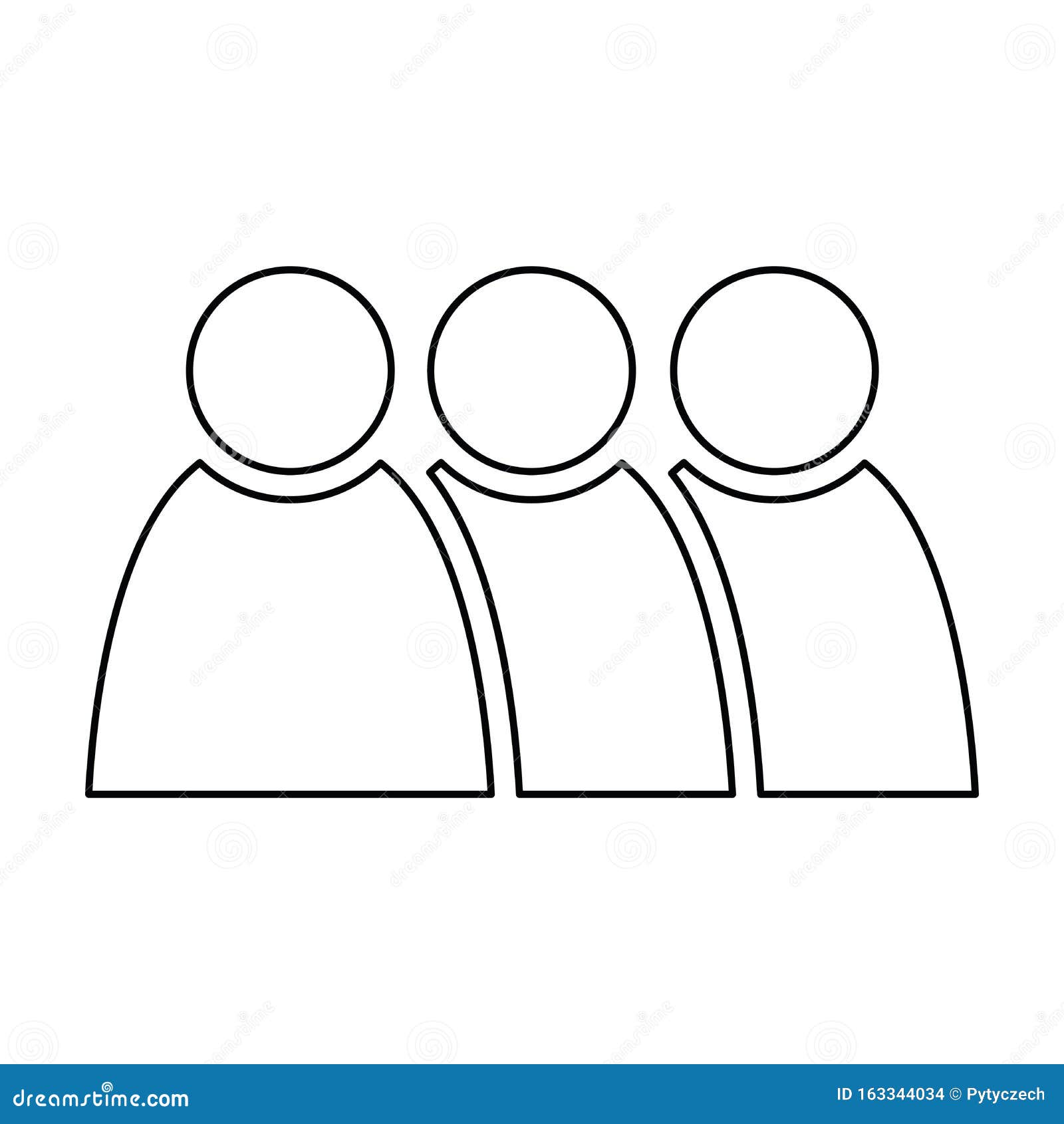 3 People Icon. Group of Persons. Simplified Human Pictogram Stock ... 3 People Icon. Group of Persons. Simplified Human Pictogram Stock ...