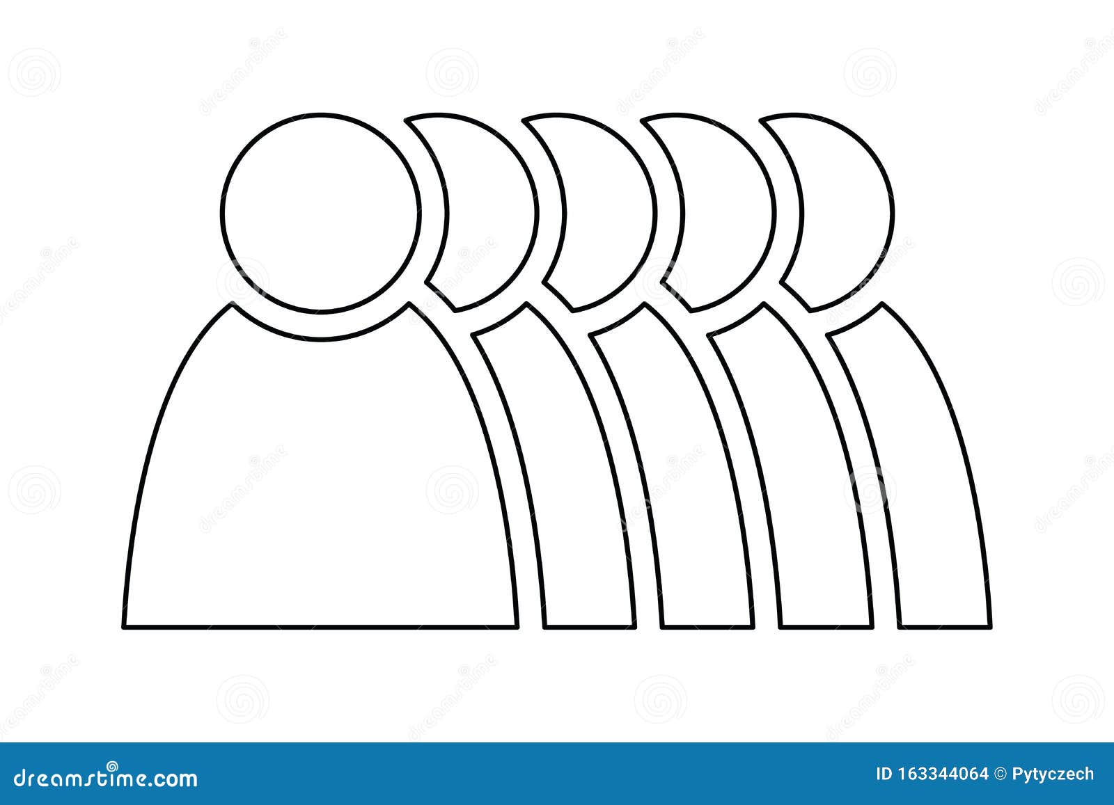 5 People Icon. Group of Persons. Simplified Human Pictogram Stock ... 5 People Icon. Group of Persons. Simplified Human Pictogram Stock ...