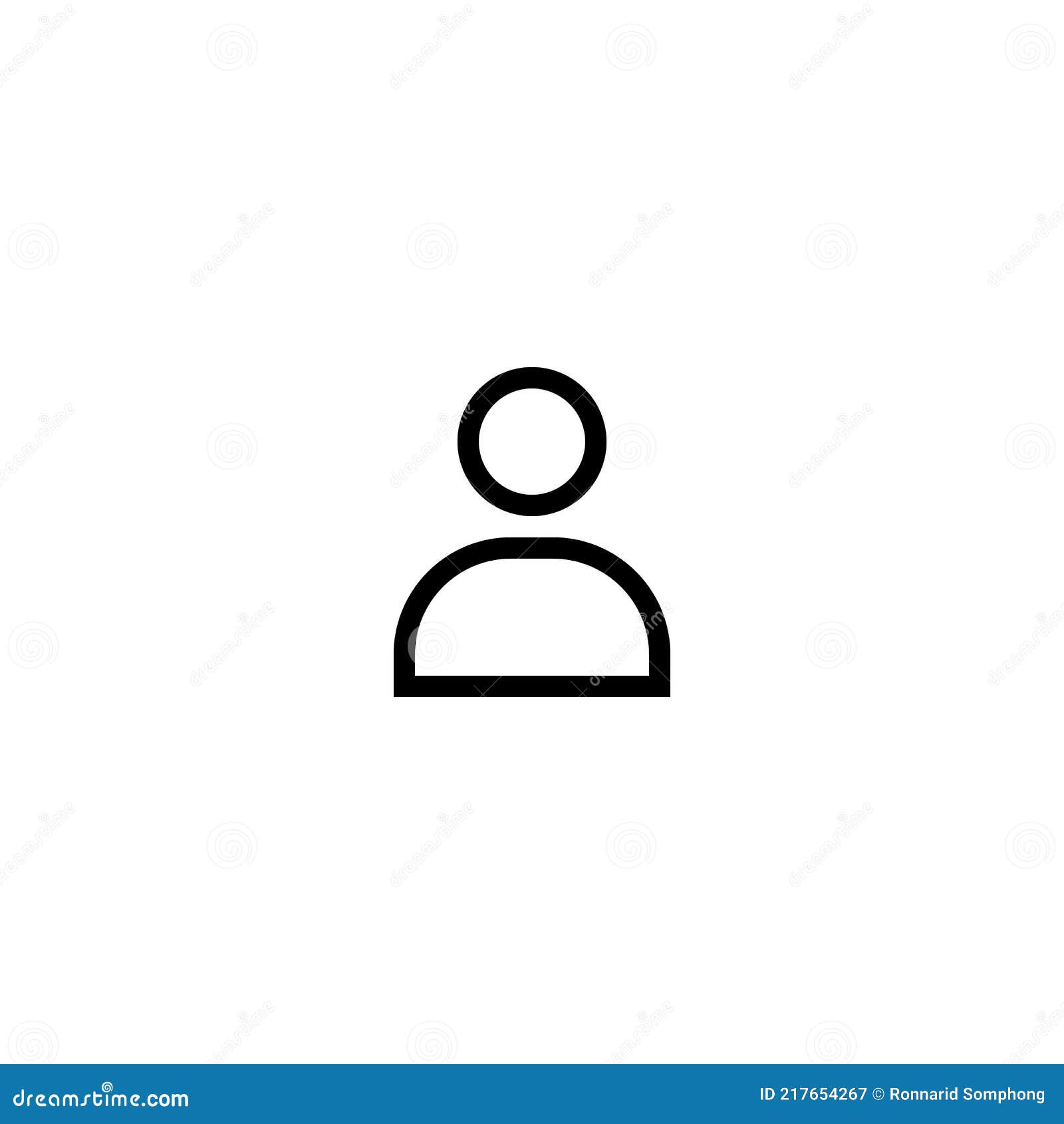 People Icon Line Person Vector Stock Vector - Illustration of vector ...