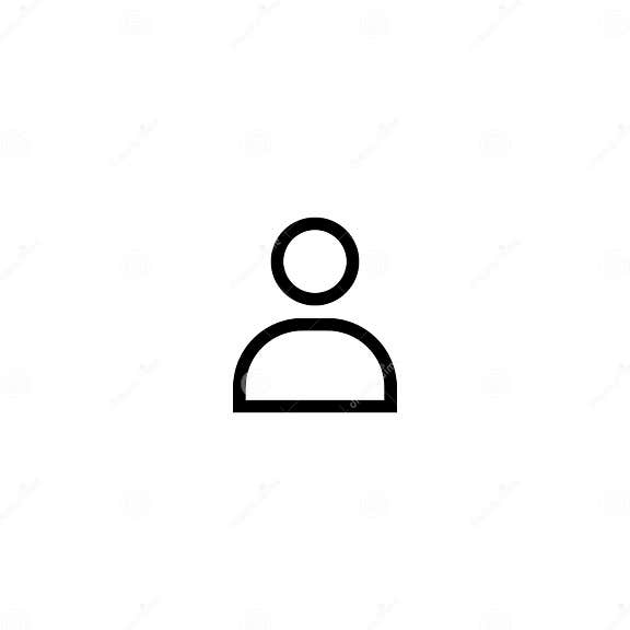 People Icon Line Person Vector Stock Vector - Illustration of vector ...