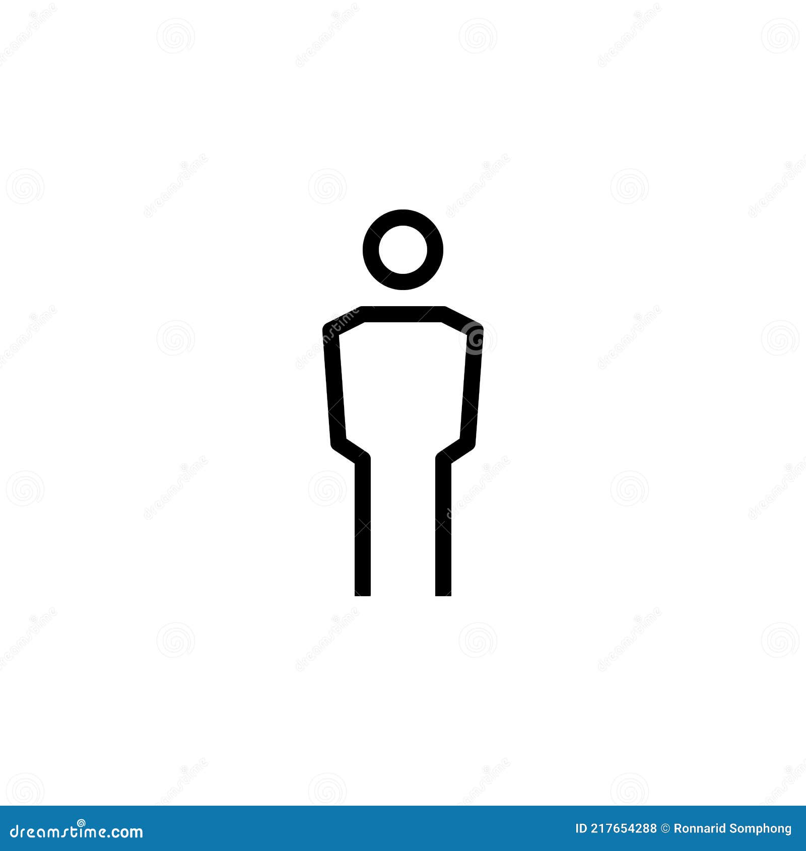 People Icon Line Person Vector Stock Vector - Illustration of group ...