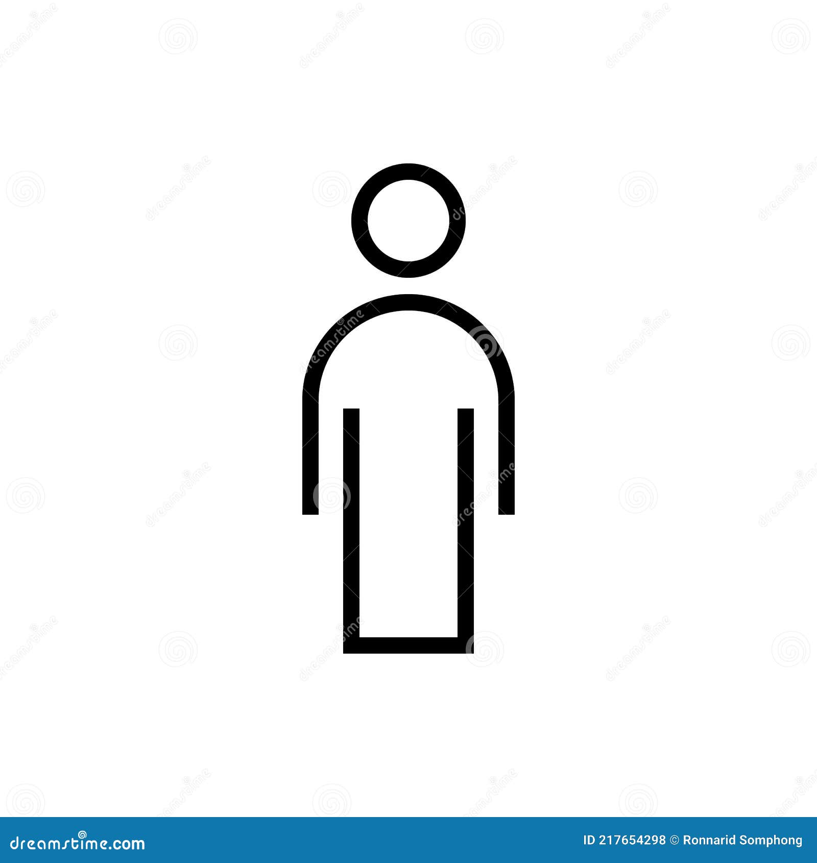 People Icon Line Person Vector Stock Vector - Illustration of friends ...