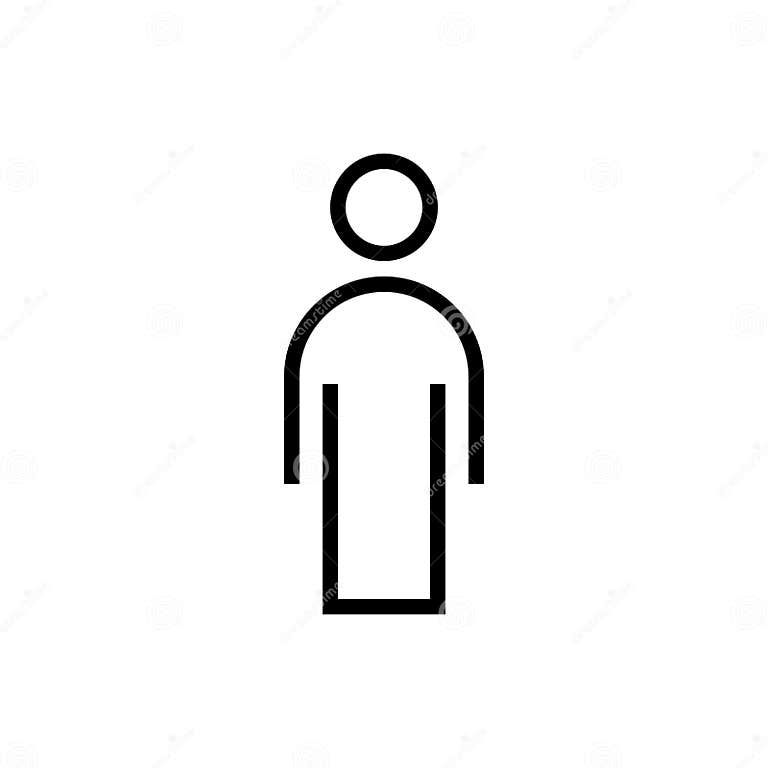 People Icon Line Person Vector Stock Vector - Illustration of friends ...