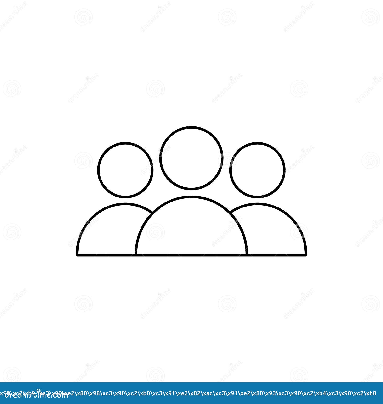 People Icon Logo Design Isolated on the White Background Stock Vector ...