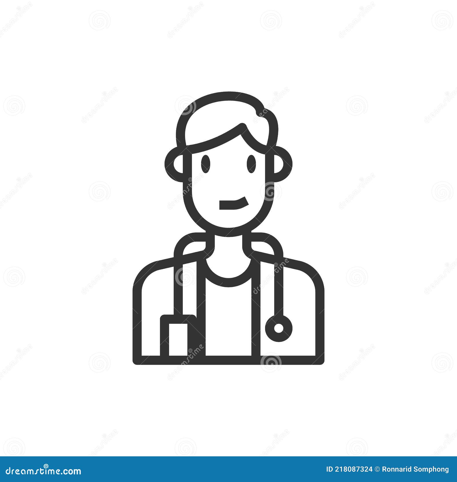 People Icon Man Doctor Vector Illustration Stock Vector - Illustration ...