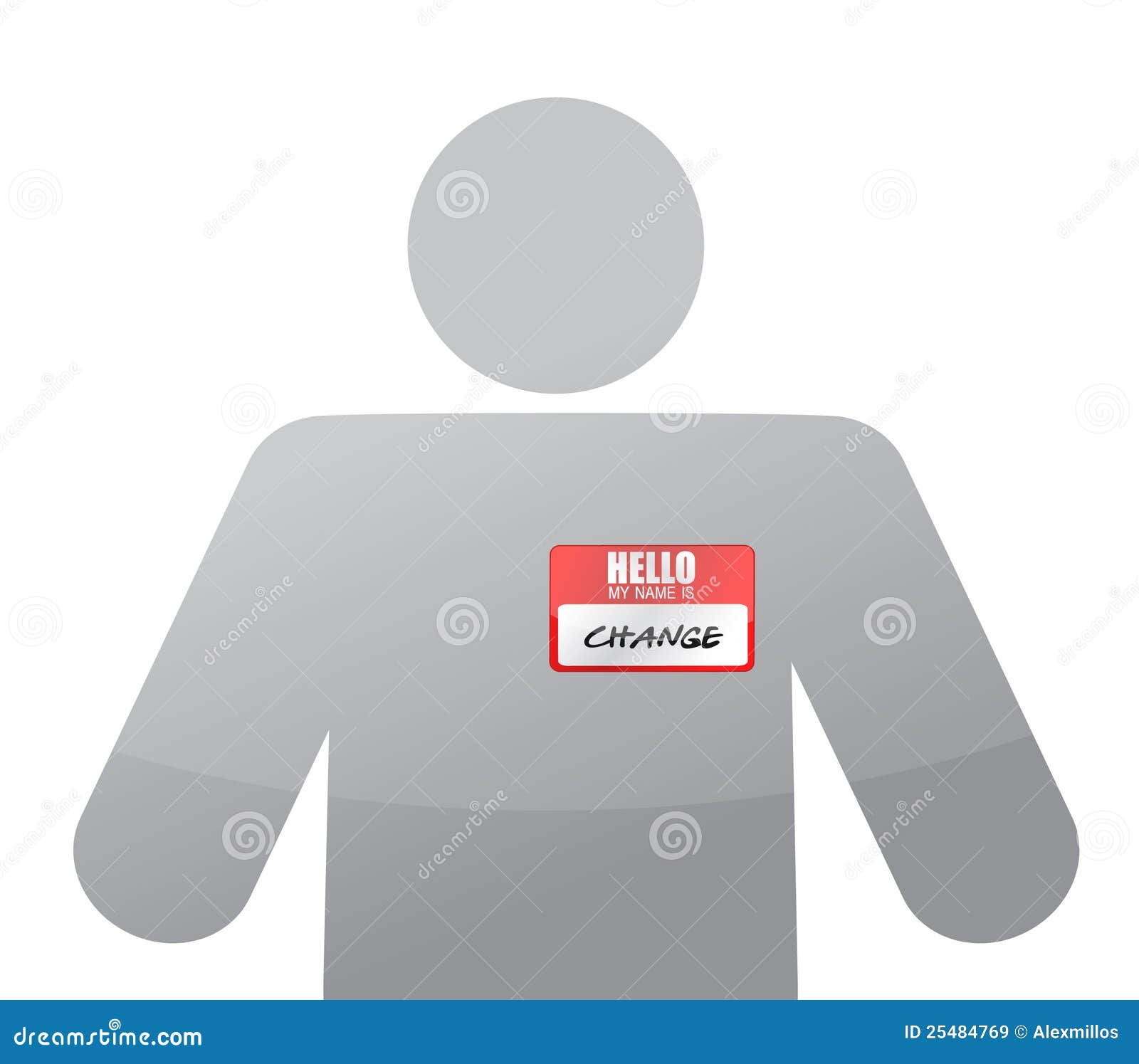 People With Name Tag Icon. Business Staff Symbol Vector Illustration ...