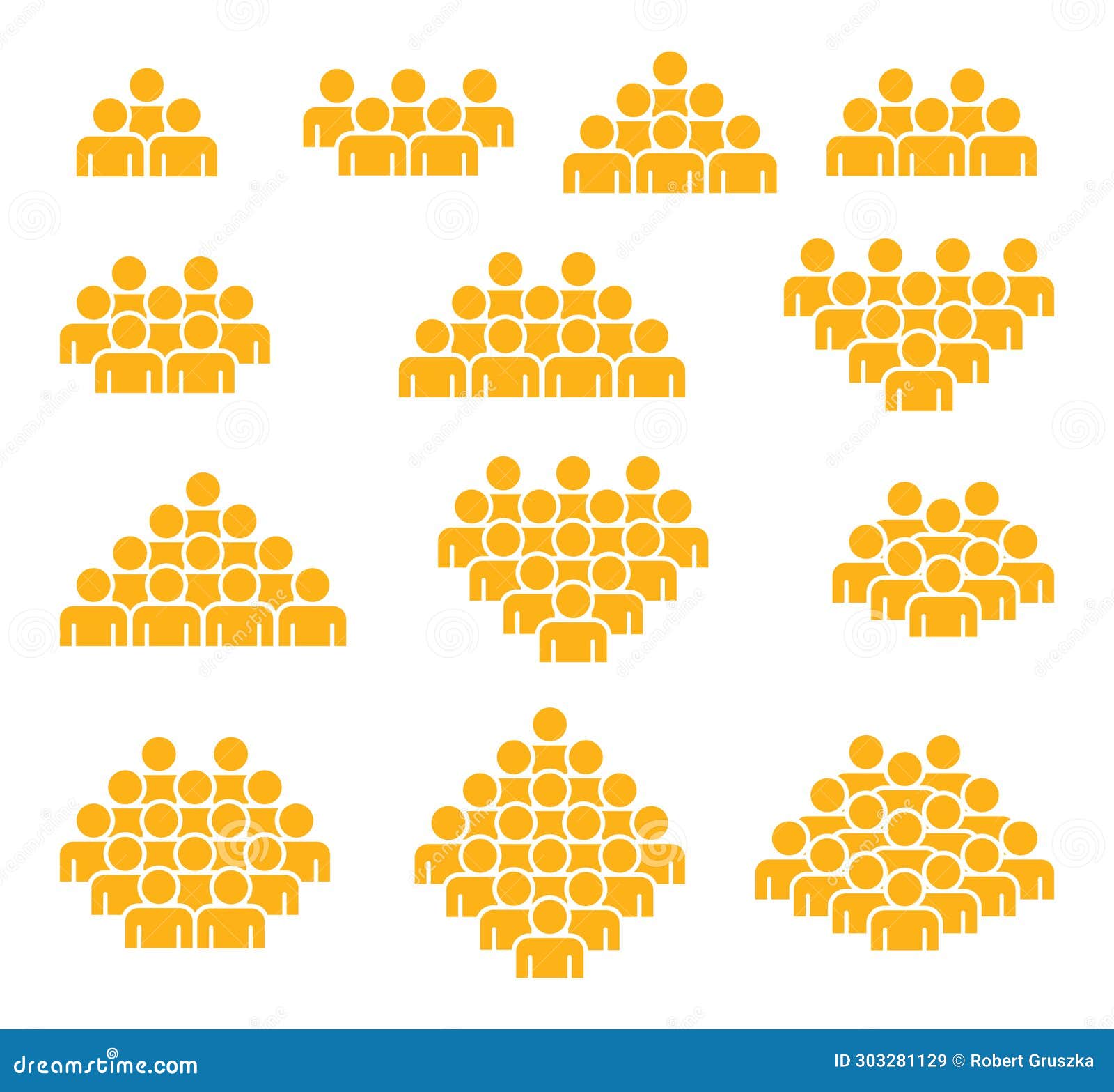 People icon set stock vector. Illustration of society - 303281129