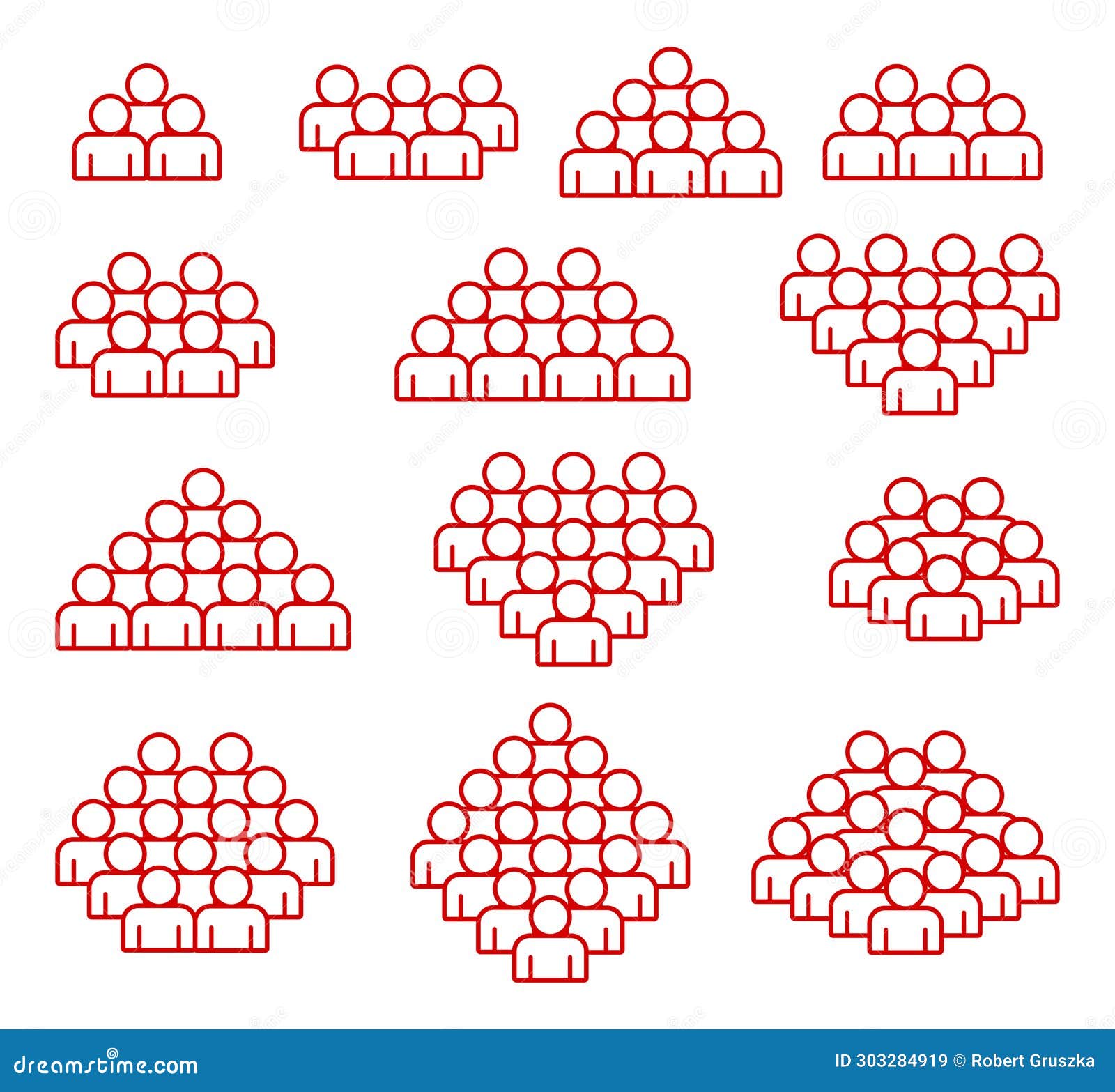 People icon set stock vector. Illustration of symbol - 303284919